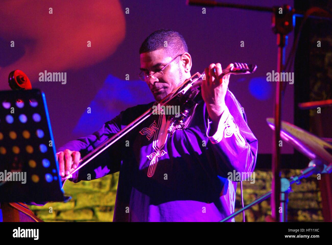 Omar Puente, Brecon Jazz Festival, Powys, Wales, 2009. Artist: Brian O ...