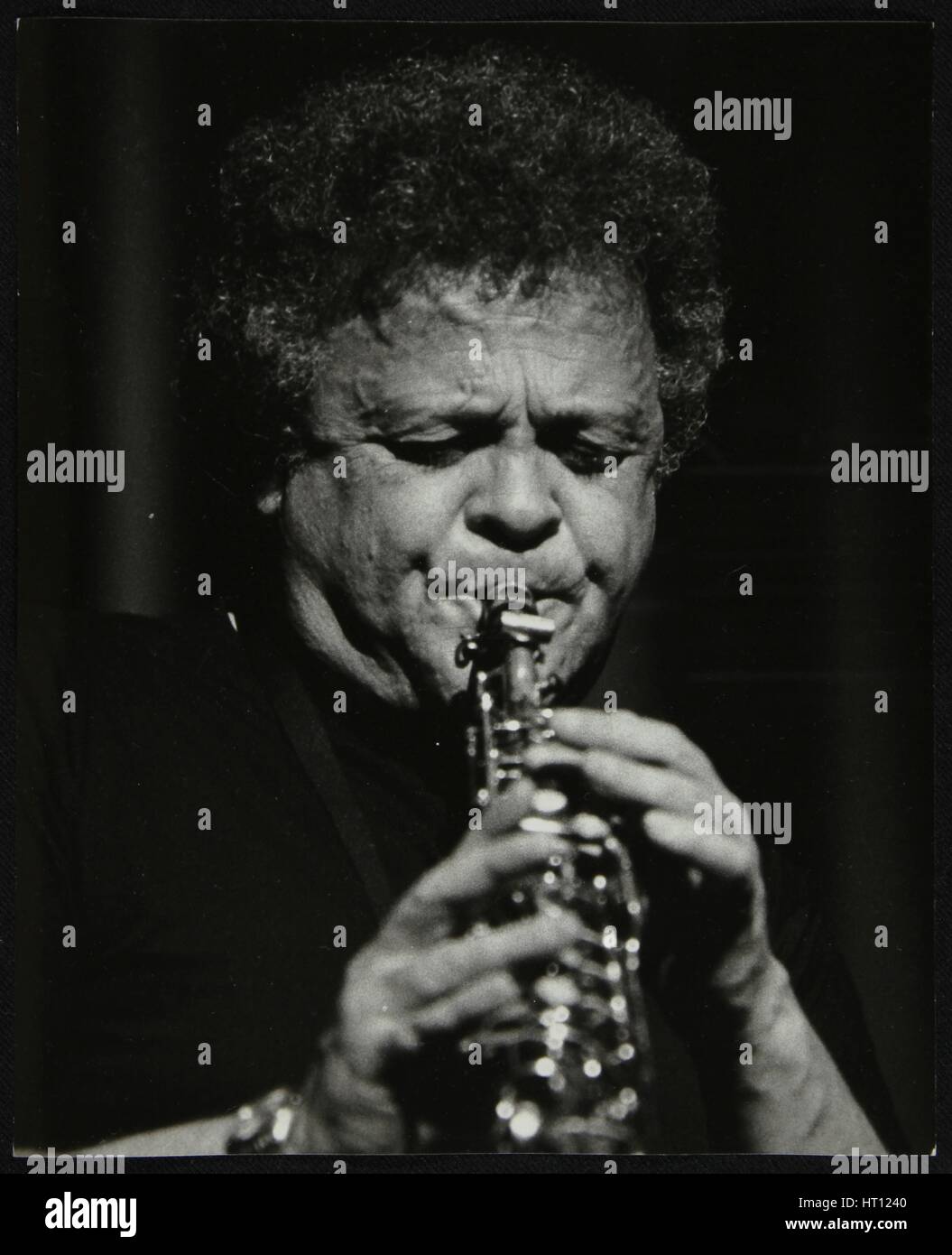 Steve Marcus, saxophonist with the Buddy Rich Orchestra, playing at the ...