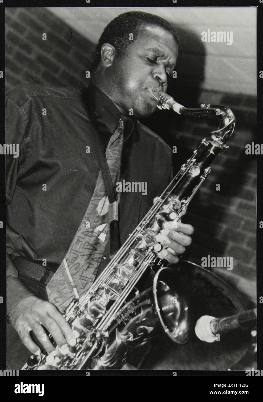 American saxophonist Rickey Woodard playing at The Fairway, Welwyn ...