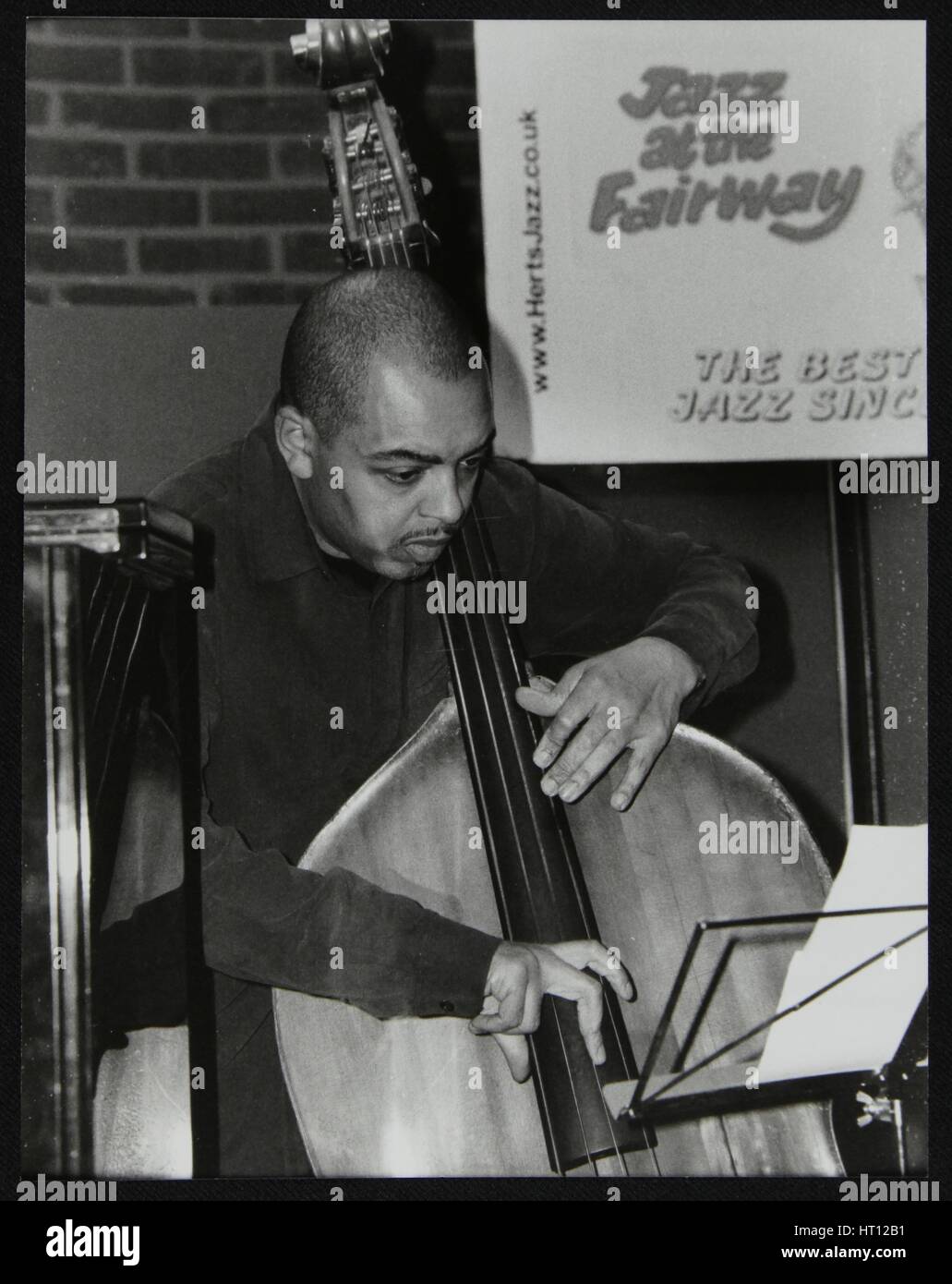 Double bassist Gary Crosby playing at The Fairway, Welwyn Garden City ...