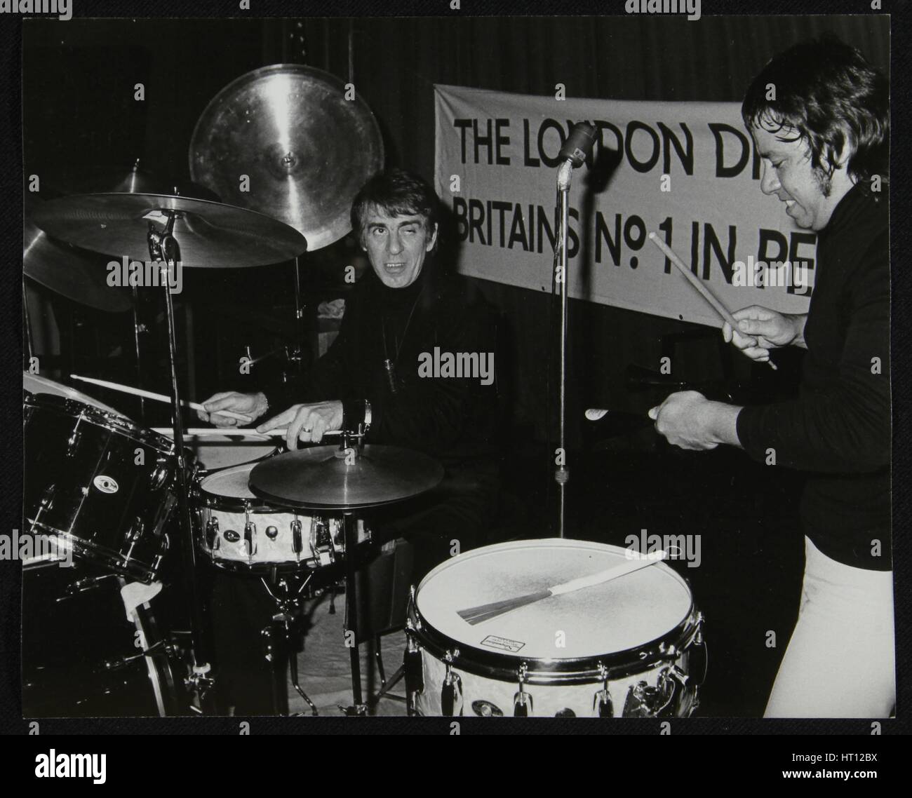 Drummers Kenny Clare Les DeMerle, London 1979. Artist: Denis Williams ...