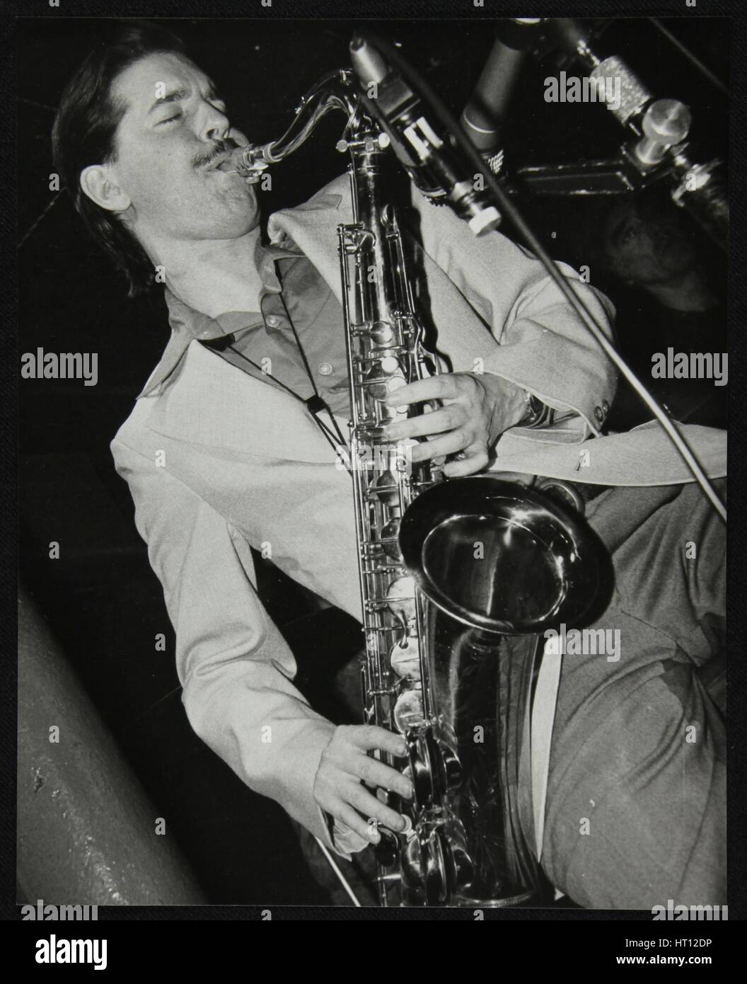 Tenor saxophonist Scott Hamilton playing at Pizza Express, London, 16 ...