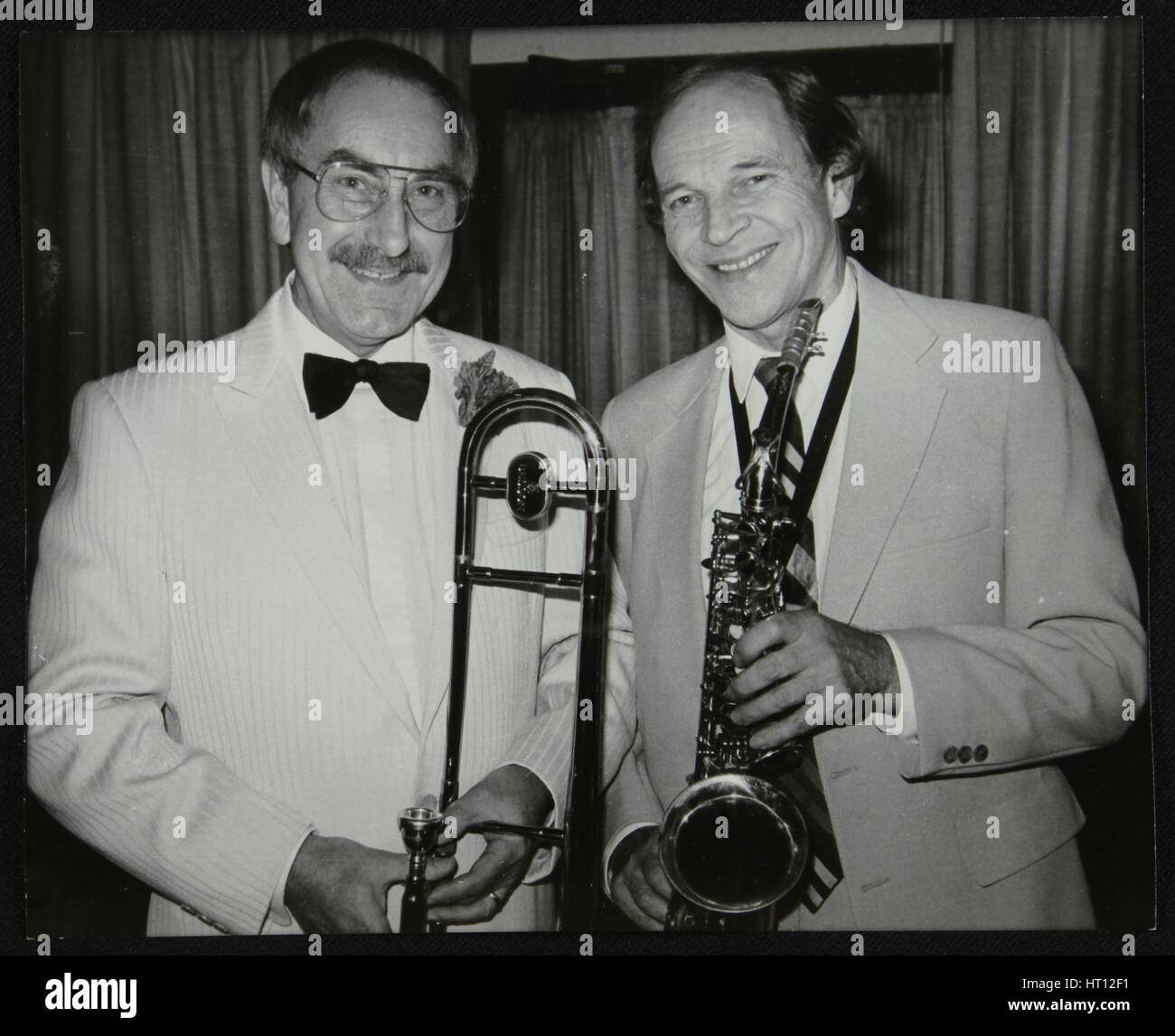 Don Lusher and John Dankworth, London, 1985. Artist: Denis Williams ...