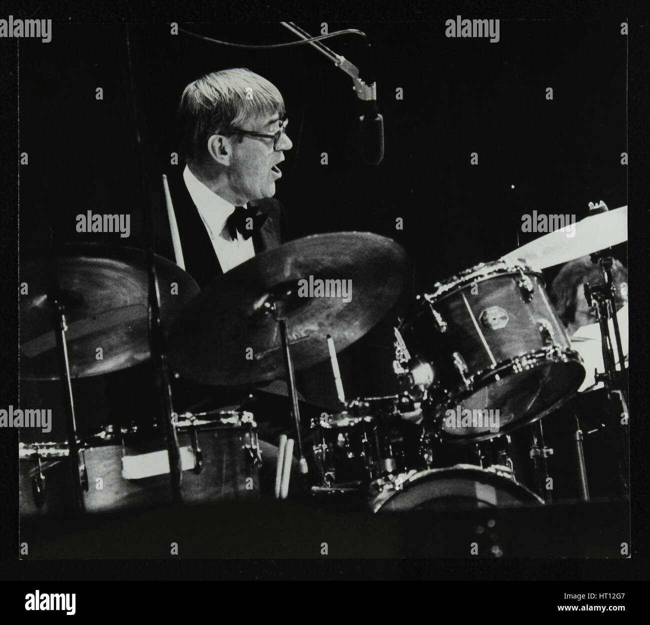 Ted Heath Band drummer Jack Parnell playing at the Forum Theatre ...