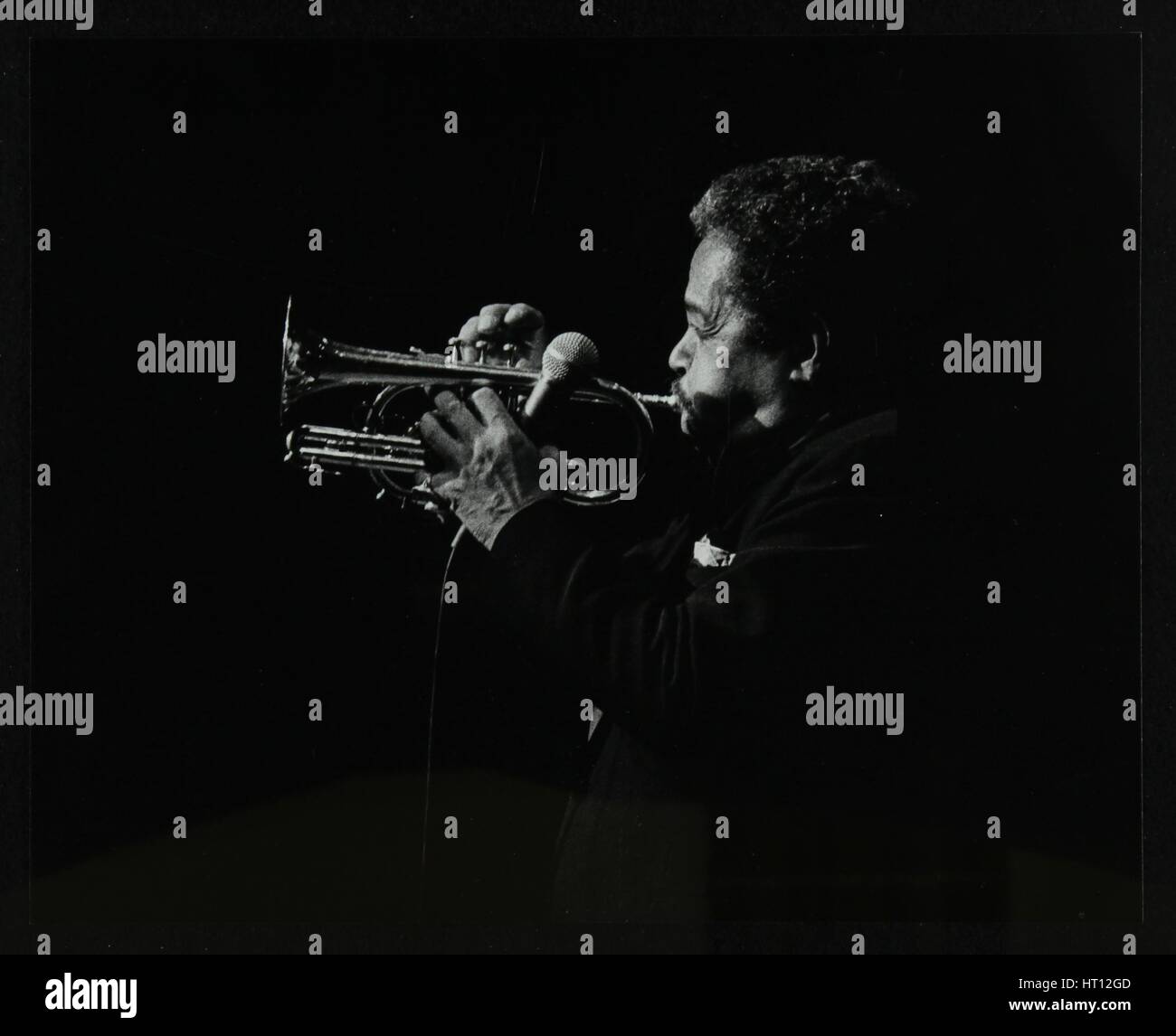 Billy Eckstine playing the flugelhorn at the Forum Theatre, Hatfield ...