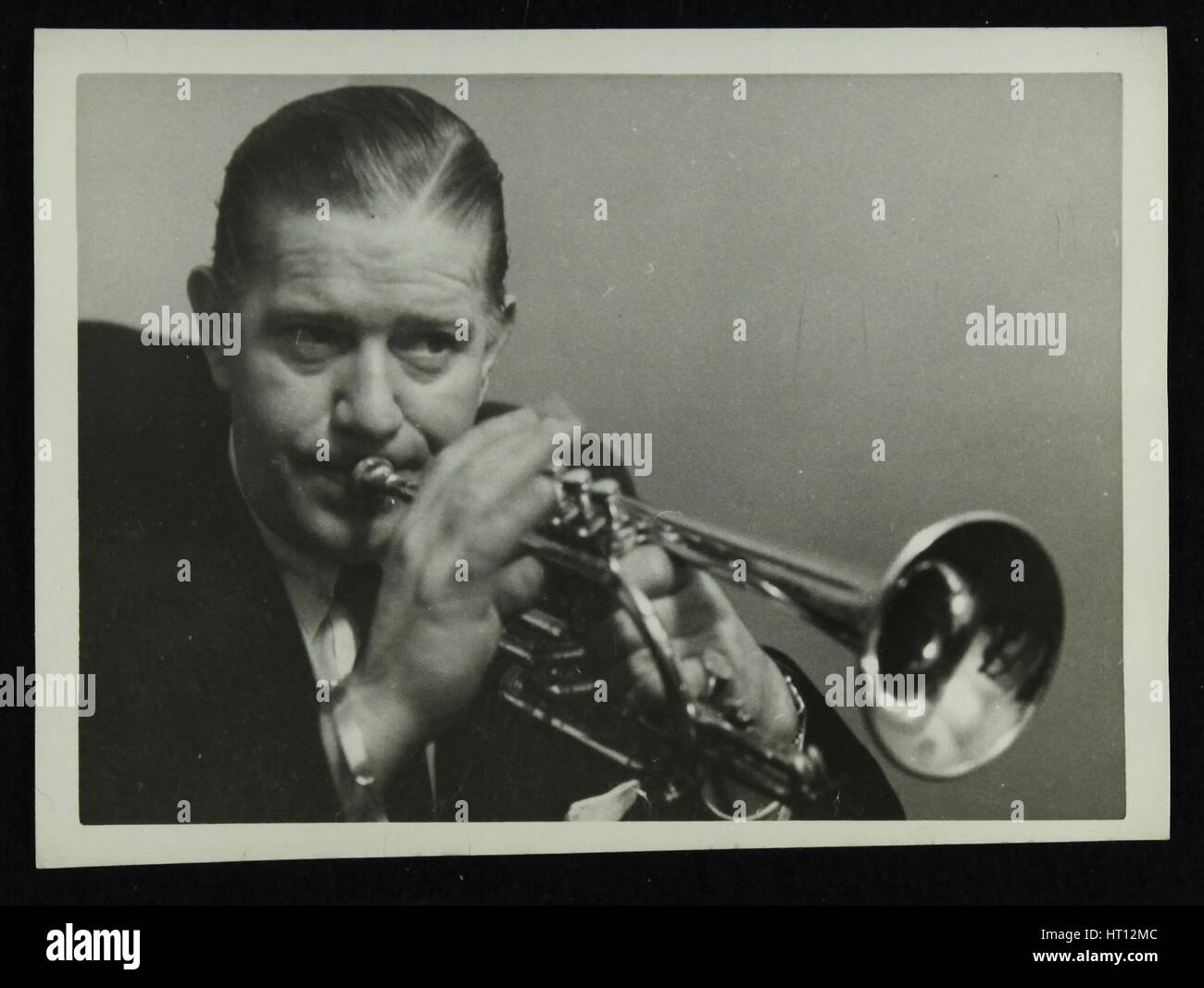 Portrait of American cornet player Wild Bill Davison, c1950s. Artist ...