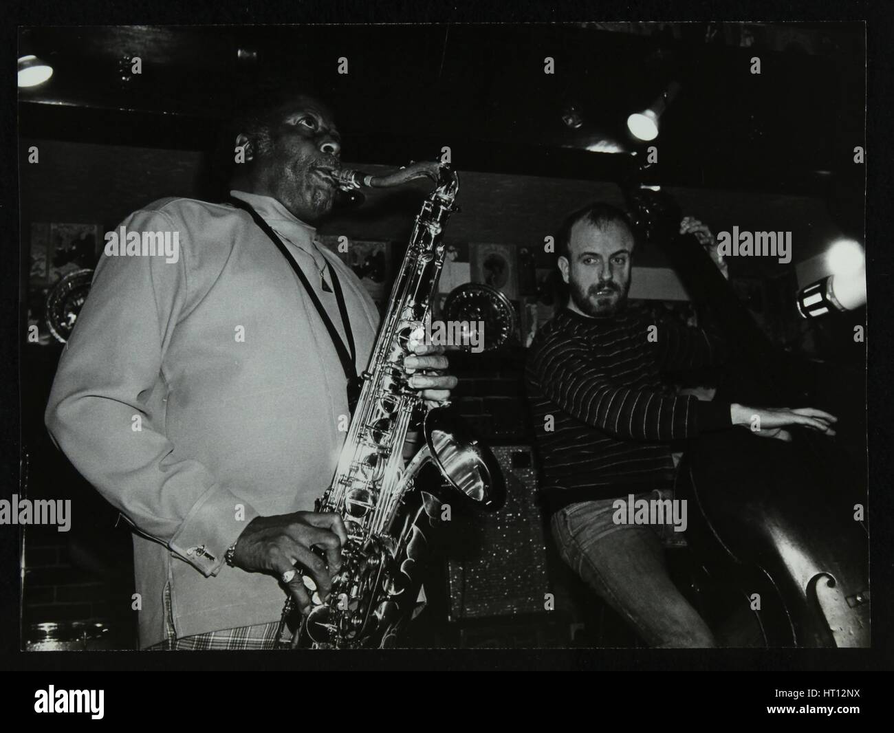 Eddie 'Lockjaw' Davis and Jim Richardson playing at The Bell, Codicote ...