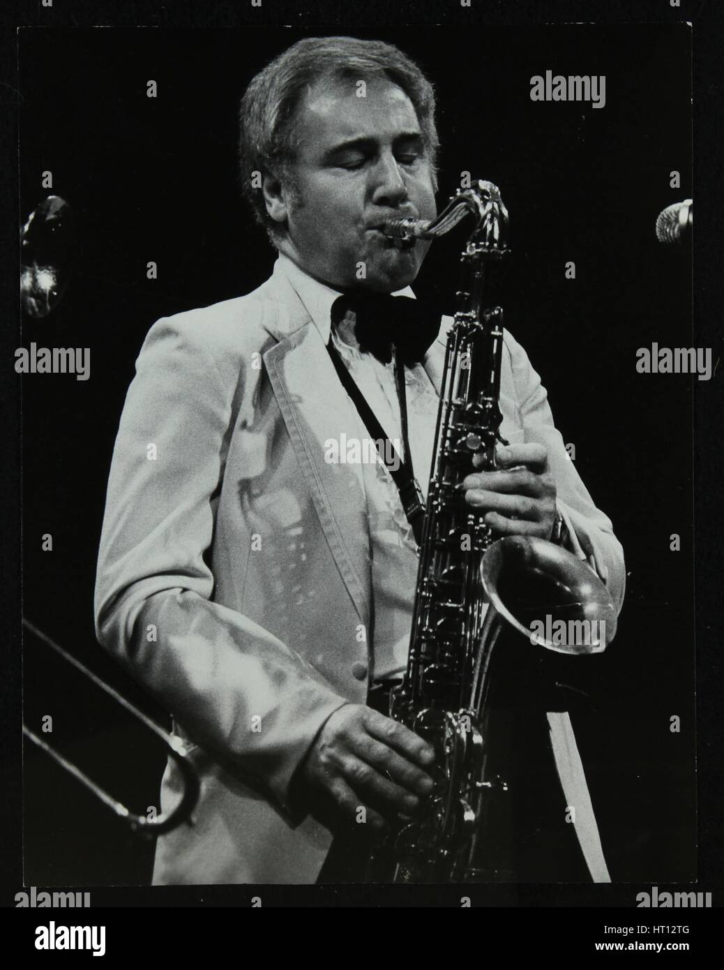 English Tenor saxophonist Stan Robinson playing at the Forum Theatre ...