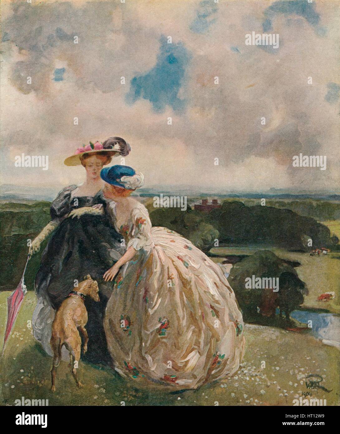 In the Park, Dalswinton, 1904, (1906). Artist: William Bruce Ellis ...