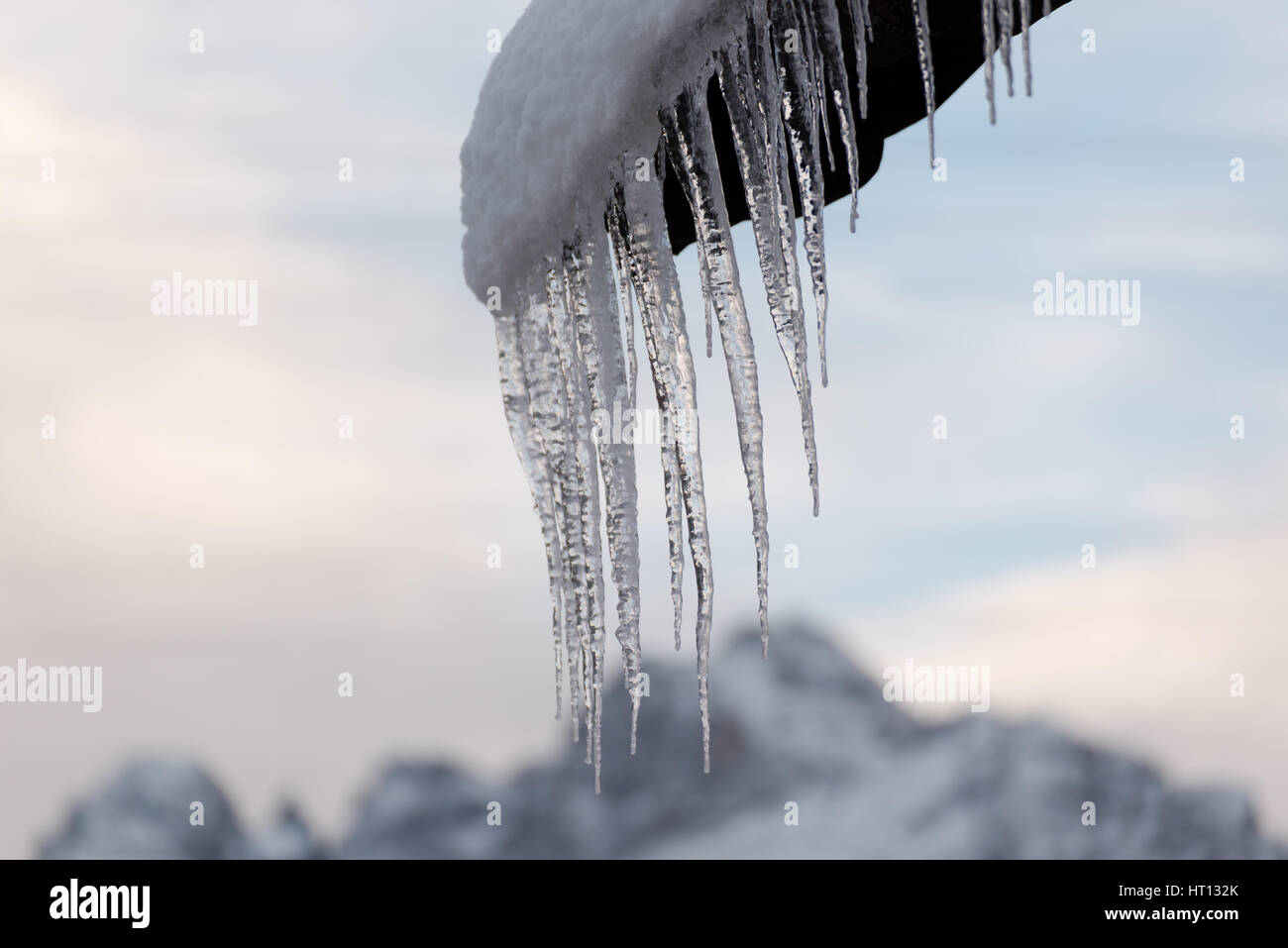 Details of snow and ice Stock Photo - Alamy