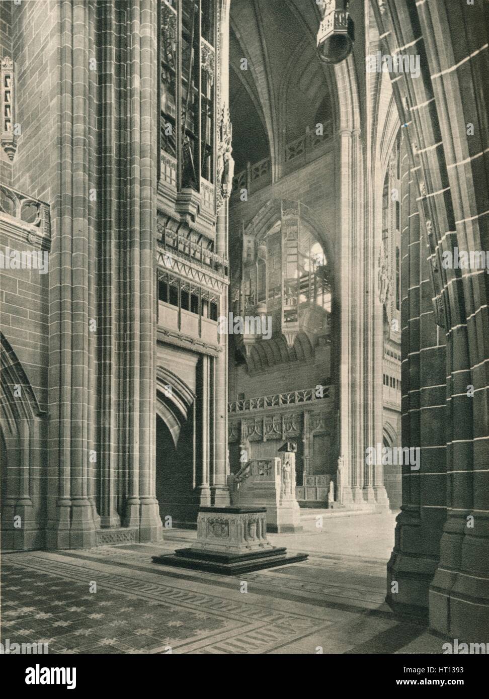Liverpool Cathedral: General View from Memorial Transept. Architect ...