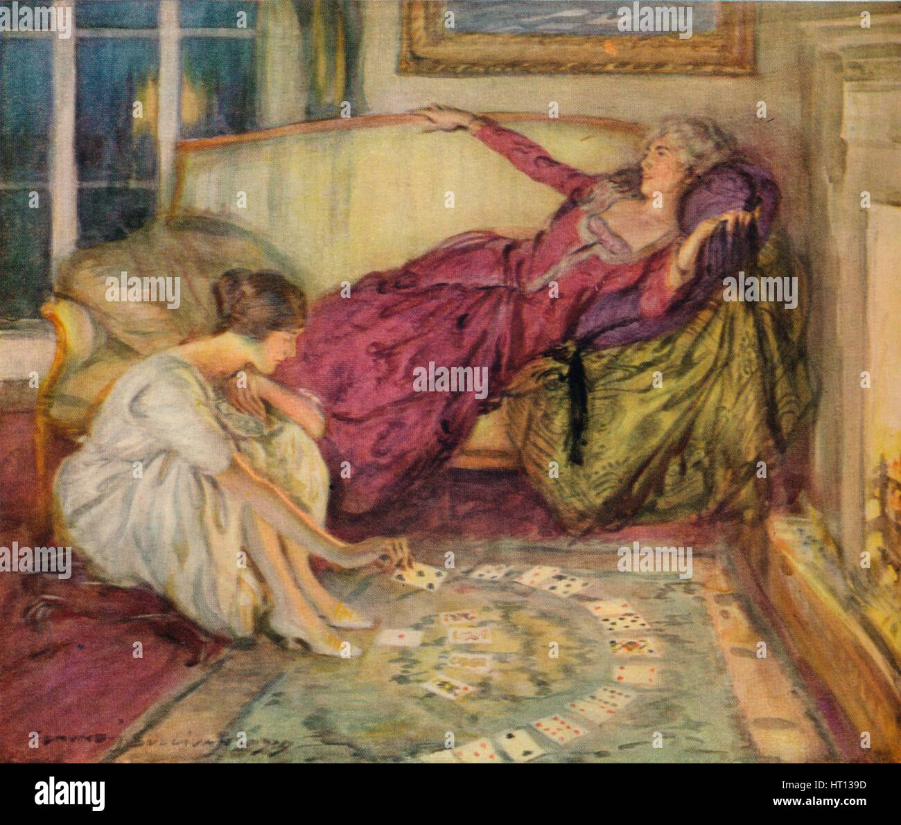 The Fall of the Card, c1889-1924, (1924). Artist: Edmund Joseph ...