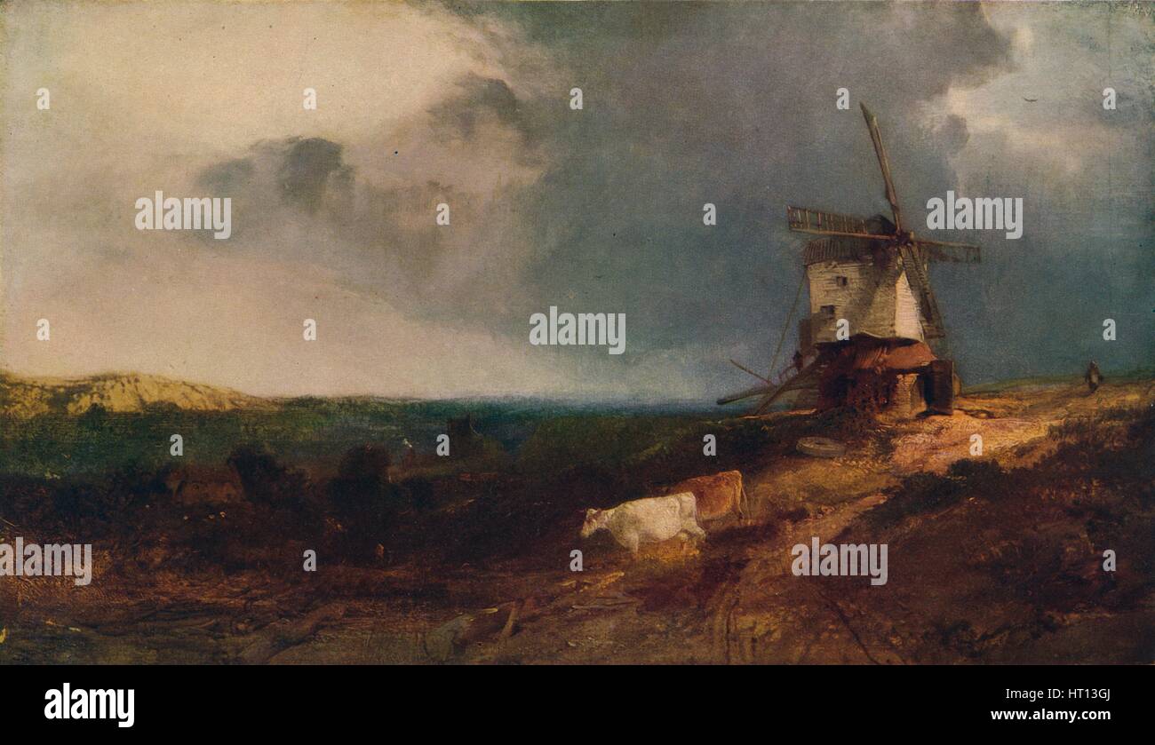 Landscape With Windmill, 19th century, (1917). Artist: Henry Bright ...