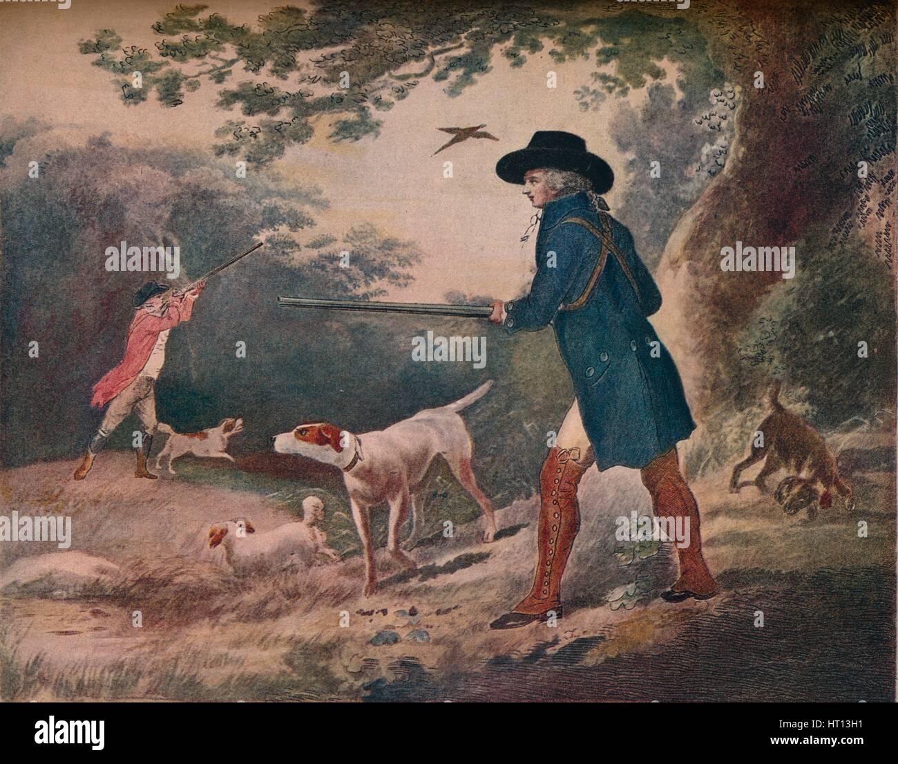 Pheasant Shooting, 1790, (1917). Artist: Robert Dodd Stock Photo - Alamy
