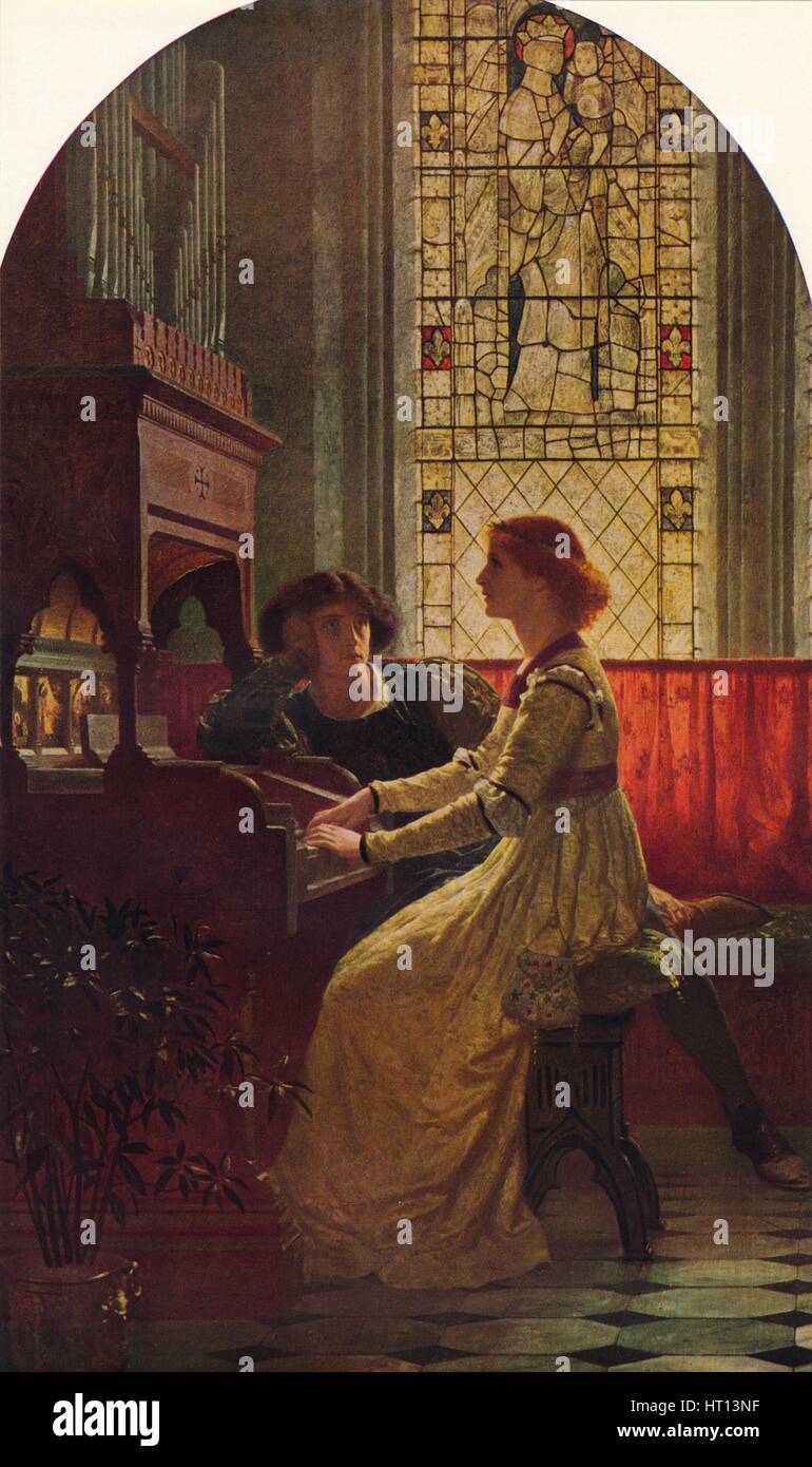 Harmony, 1877, (1938). Artist: Frank Dicksee Stock Photo - Alamy