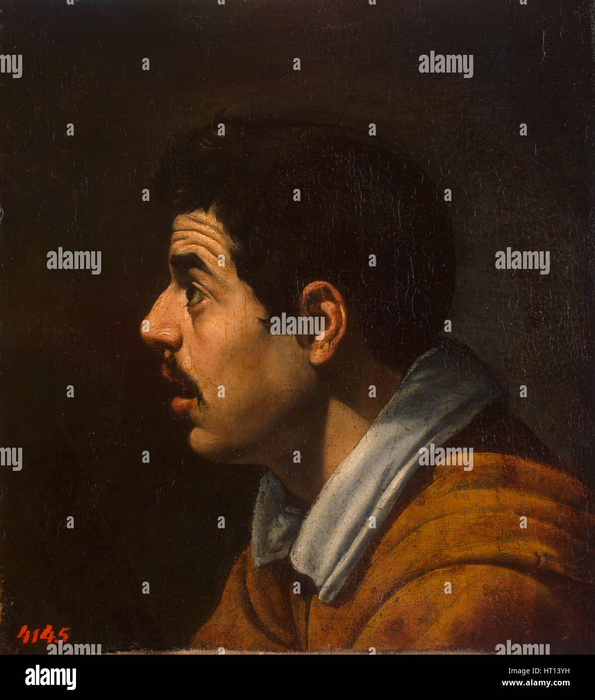 Head of a Man in Profile, c. 1616-1617. Artist: Velàzquez, Diego (1599 ...