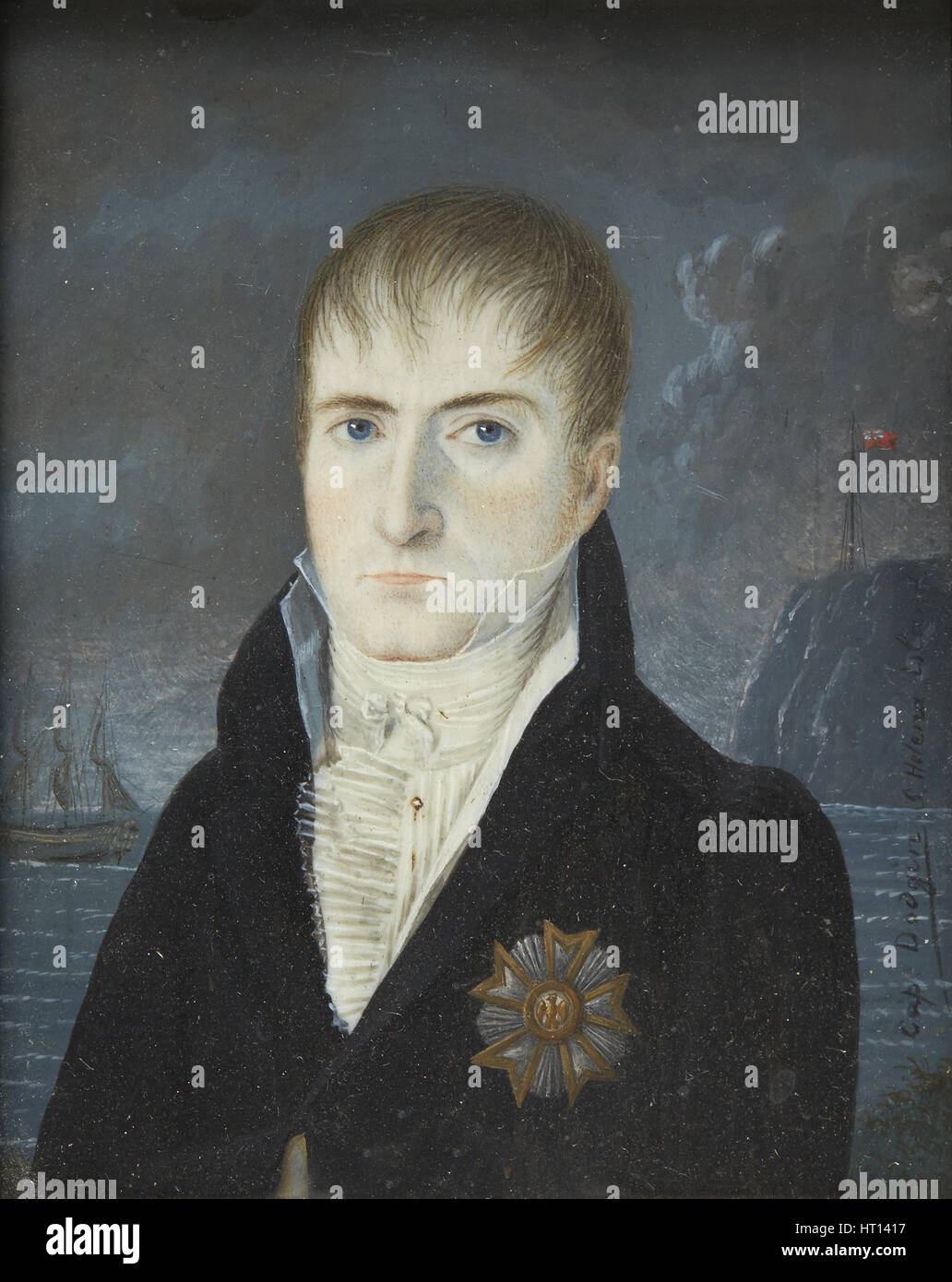Portrait of Napoleon Bonaparte on the island of Saint Helena, 1820 ...