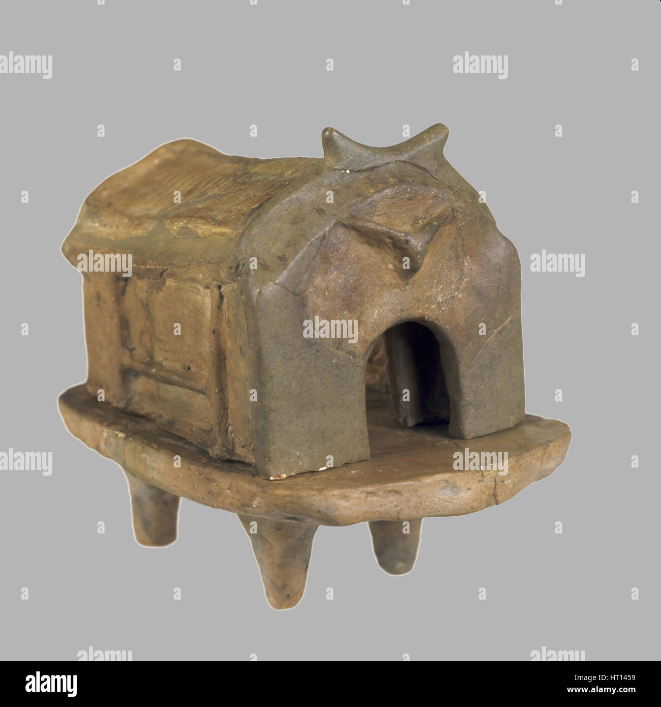 Temple Model, 3800-3600 BC. Artist: Prehistoric Russian Culture Stock ...