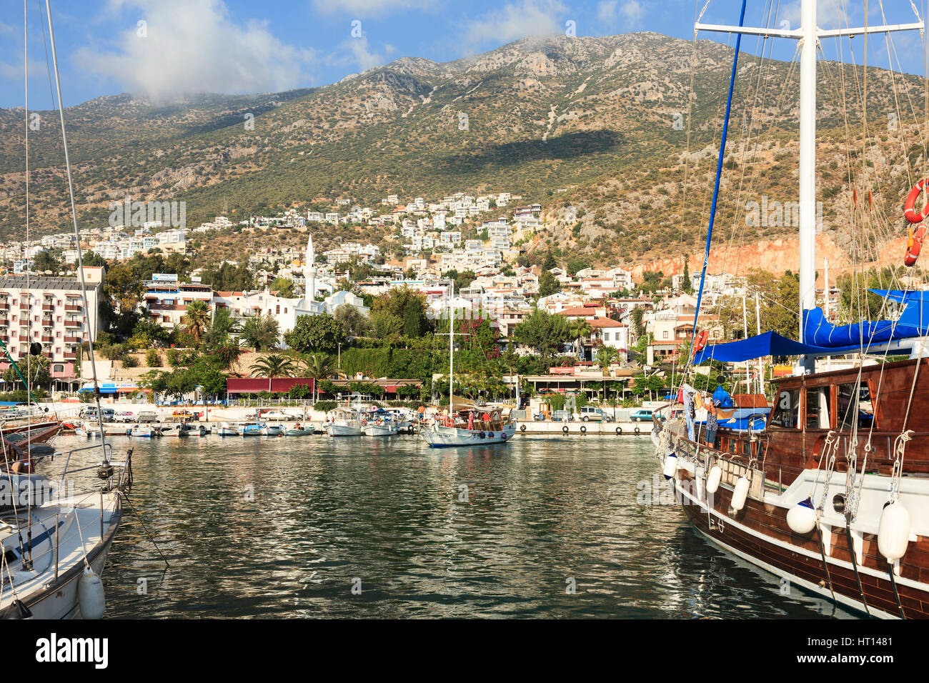 Kalkan harbour, Kalkan, Turkey Stock Photo - Alamy