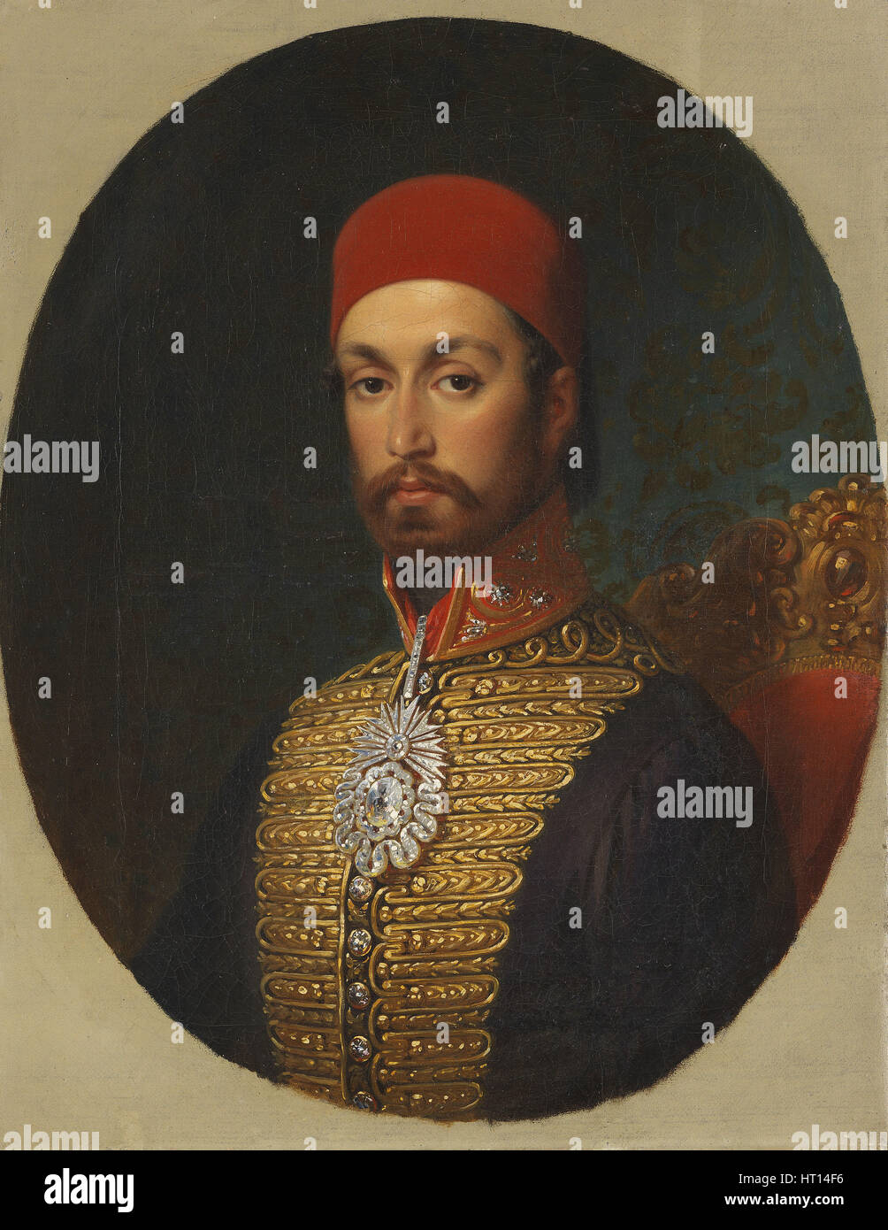 Portrait of Sultan Abdülmecid I, c. 1846. Artist: Cretius, Konstantin ...