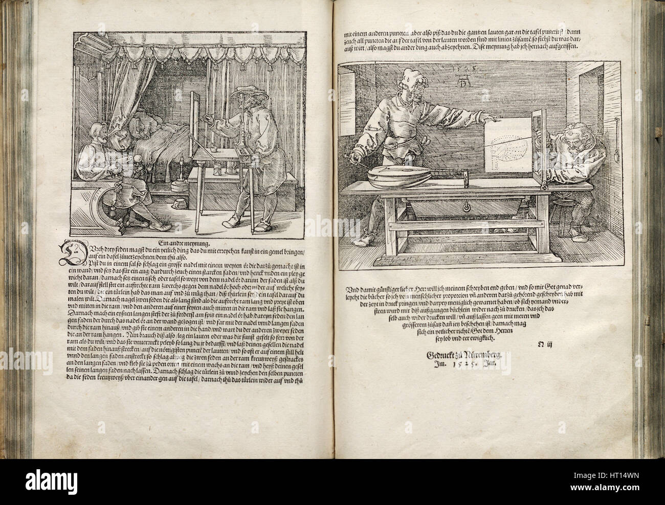 Illustration from the Four Books on Human Proportion, 1528. Artist ...