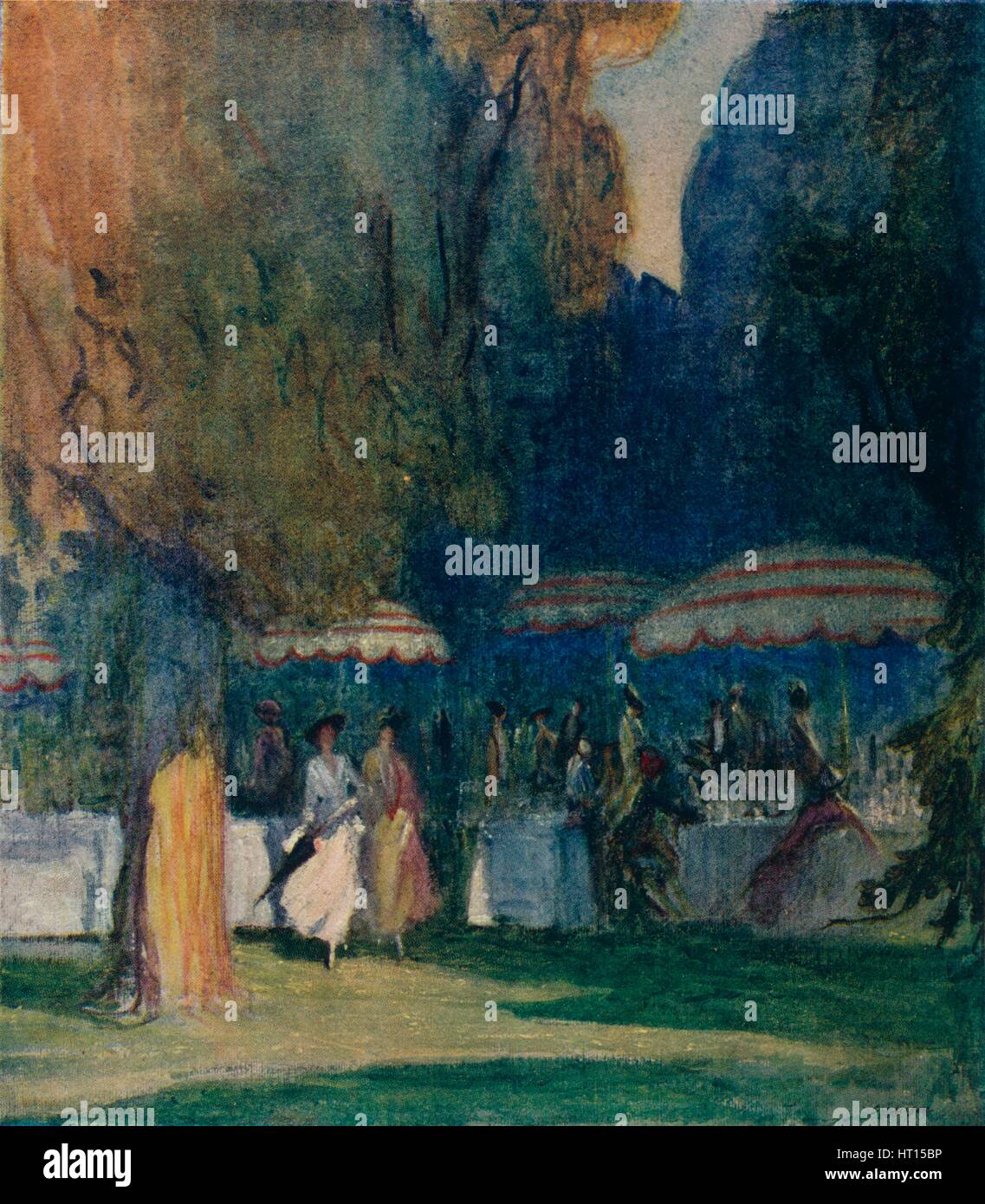 'In Kensington Gardens', 1914. Artist: Claude Allin Shepperson Stock ...