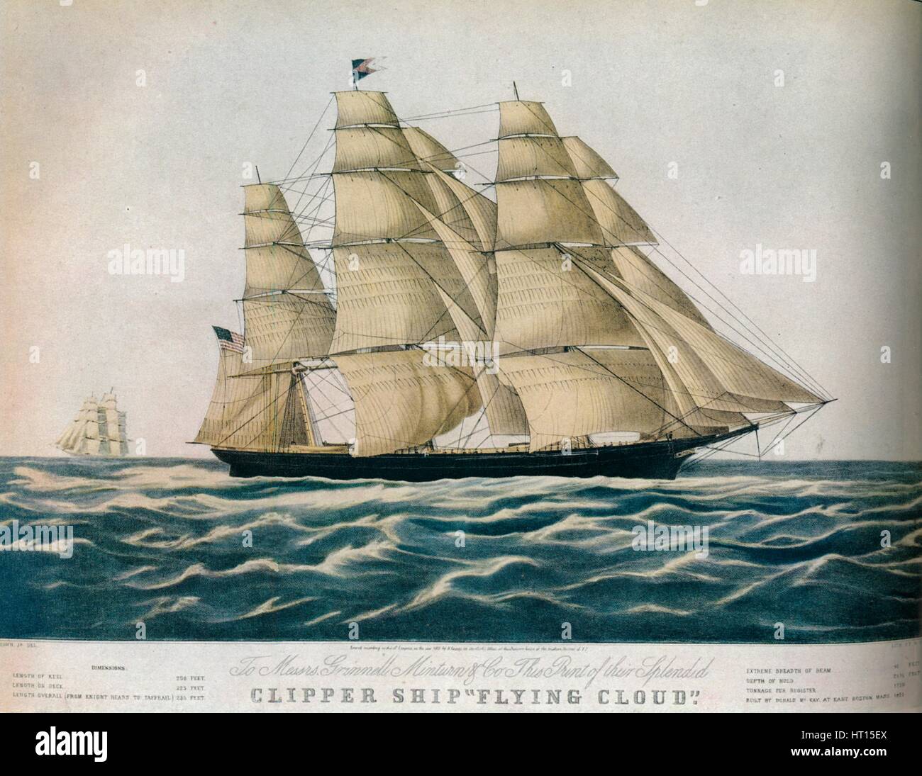 Clipper ship flying cloud hi-res stock photography and images - Alamy
