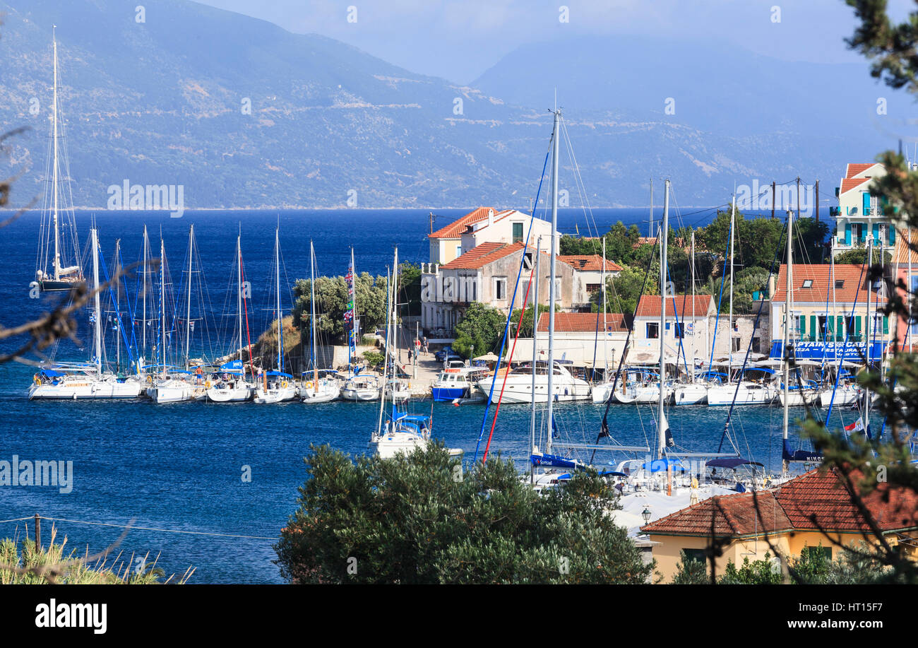 Fiskardo harbour, Kefalonia, Greece Stock Photo - Alamy