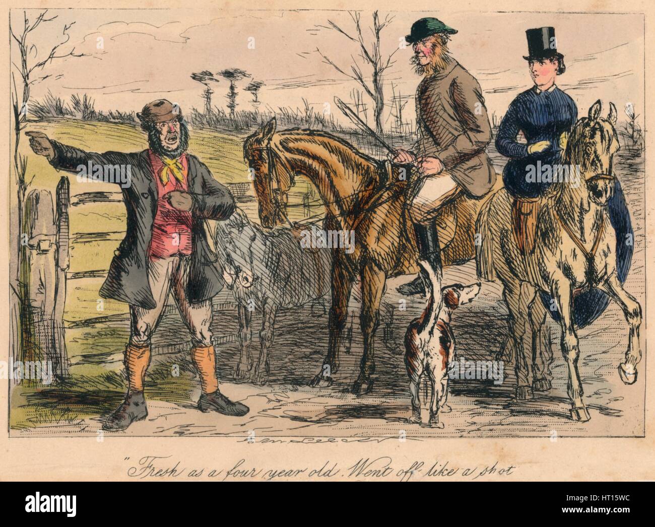 'Fresh as a four year old. Went off like a shot', 1865. Artist: John ...