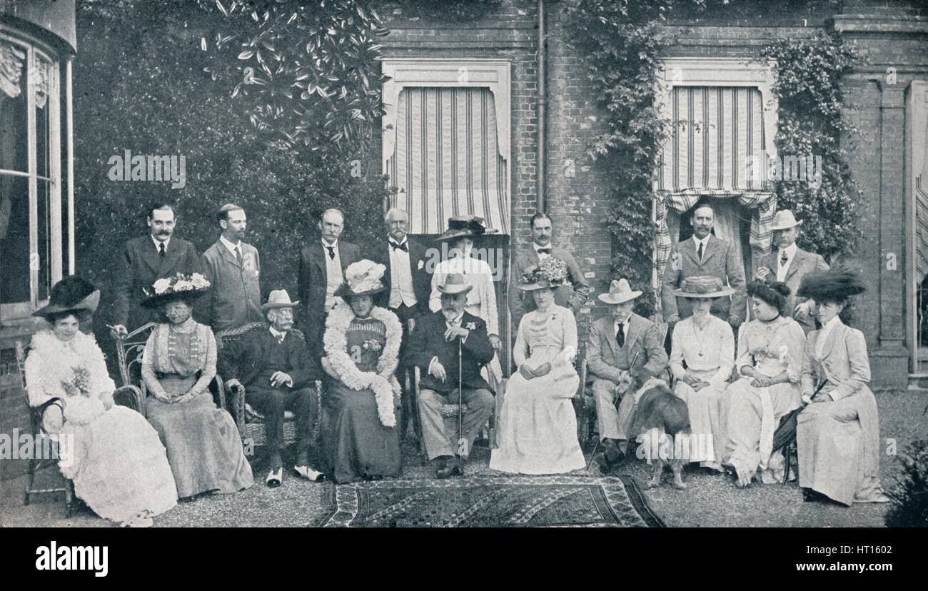 The Royal house party at The Grove, Watford, Lord Clarendon's residence ...