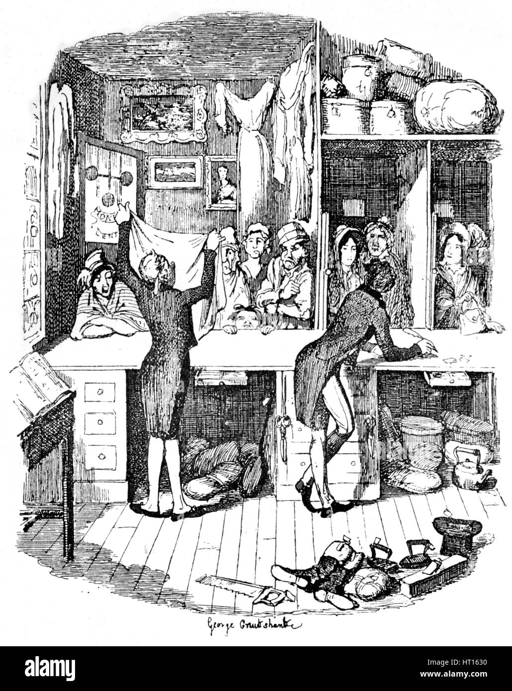 Illustration by george cruikshank illustration hi-res stock photography ...