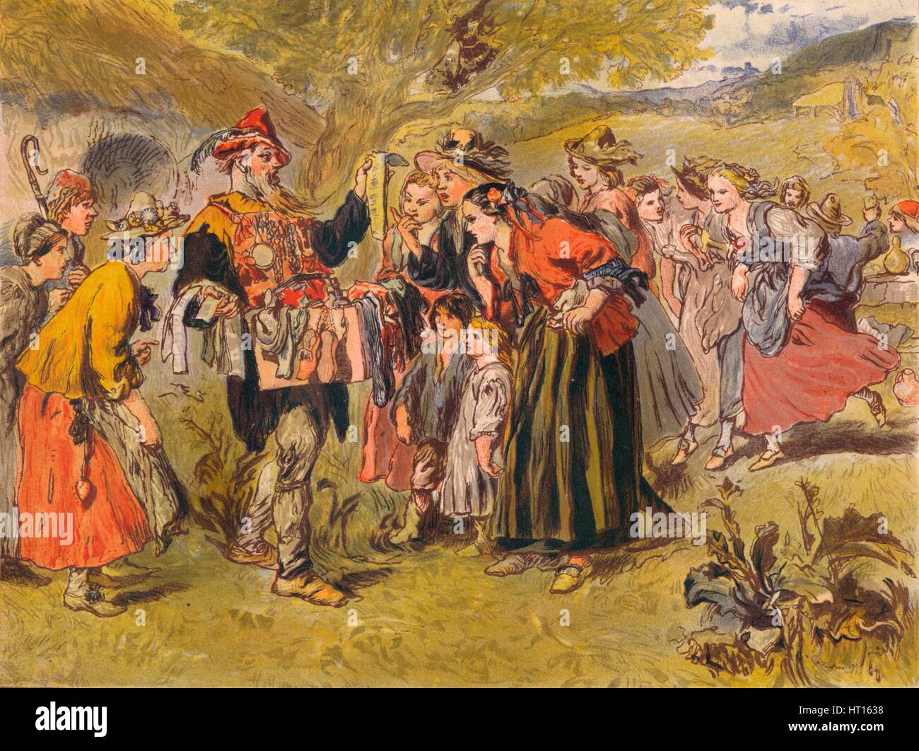 'Autolycus sings in The Winter's Tale: Act IV, Scene III', c1875 ...