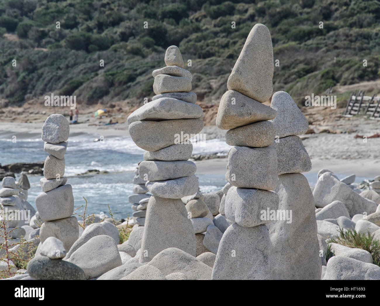 View of stones monuments in precarious balance Stock Photo - Alamy