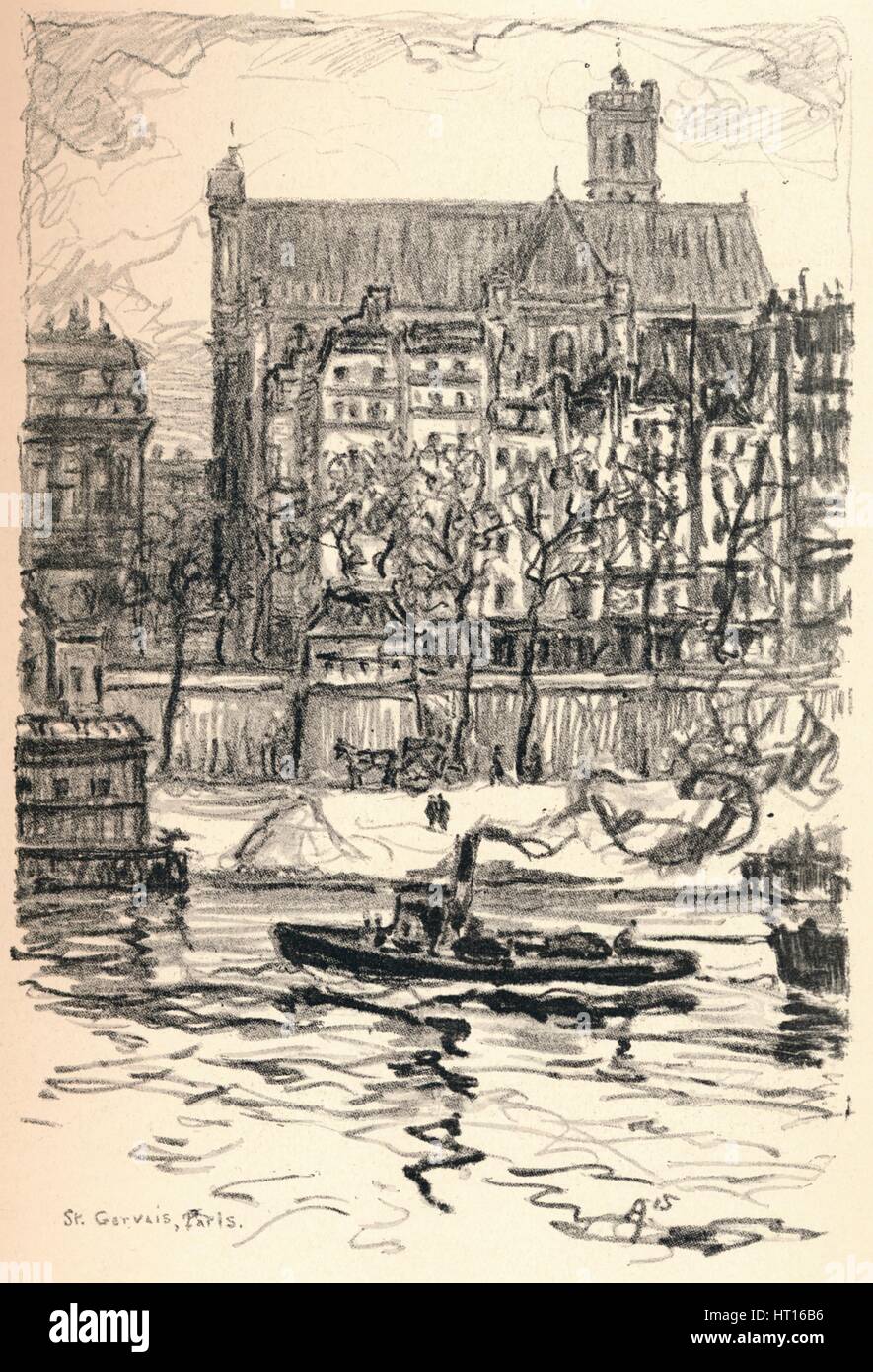 'St Gervais', 1915. Artist: Frank Milton Armington Stock Photo - Alamy