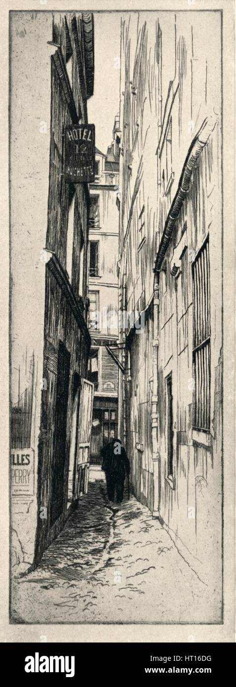 'Rue du Chat Qui Peche', 1915. Artist: Raymond Ray-Jones Stock Photo ...
