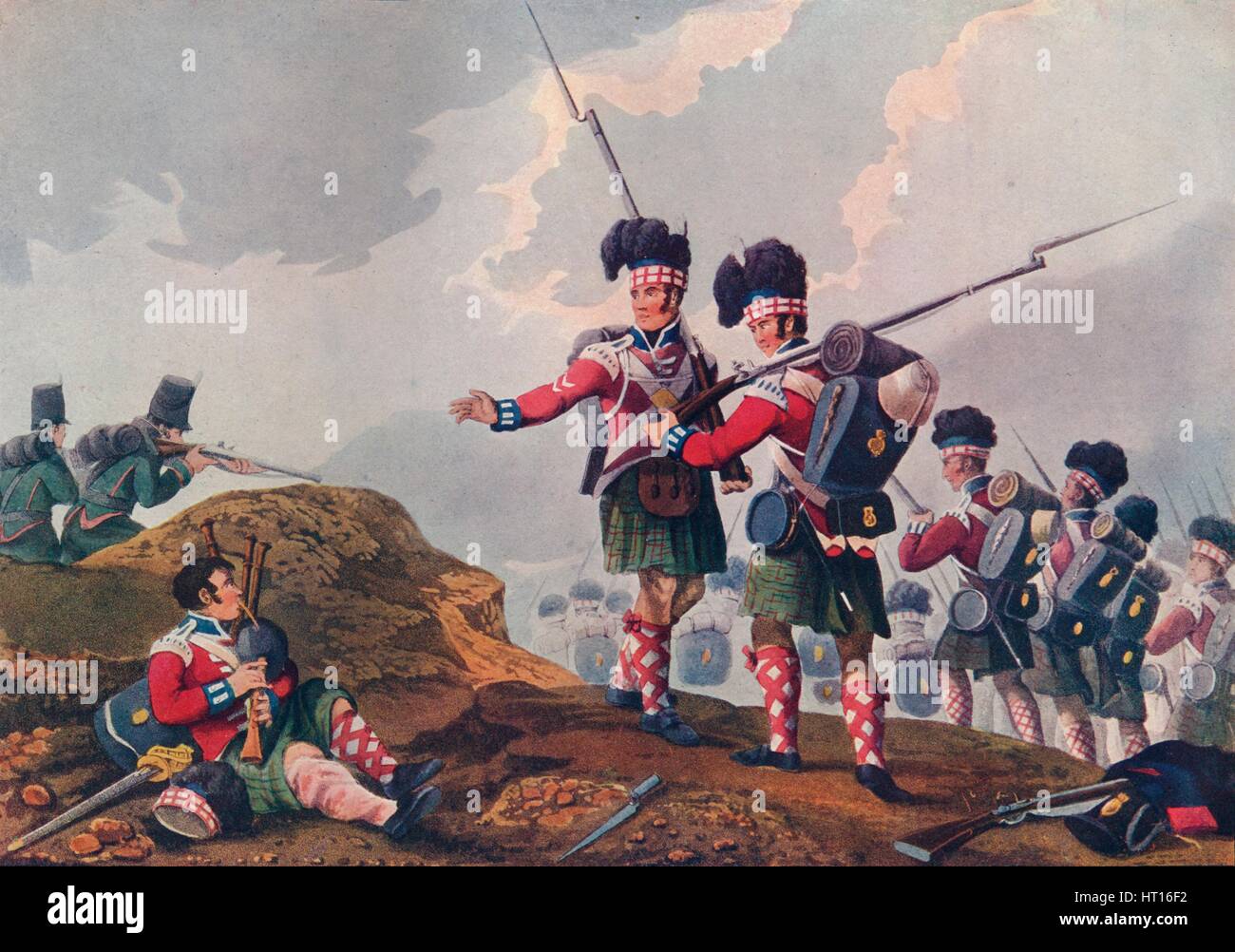 'Bravery of a Piper of the 11th Highland Regiment, at the Battle of ...