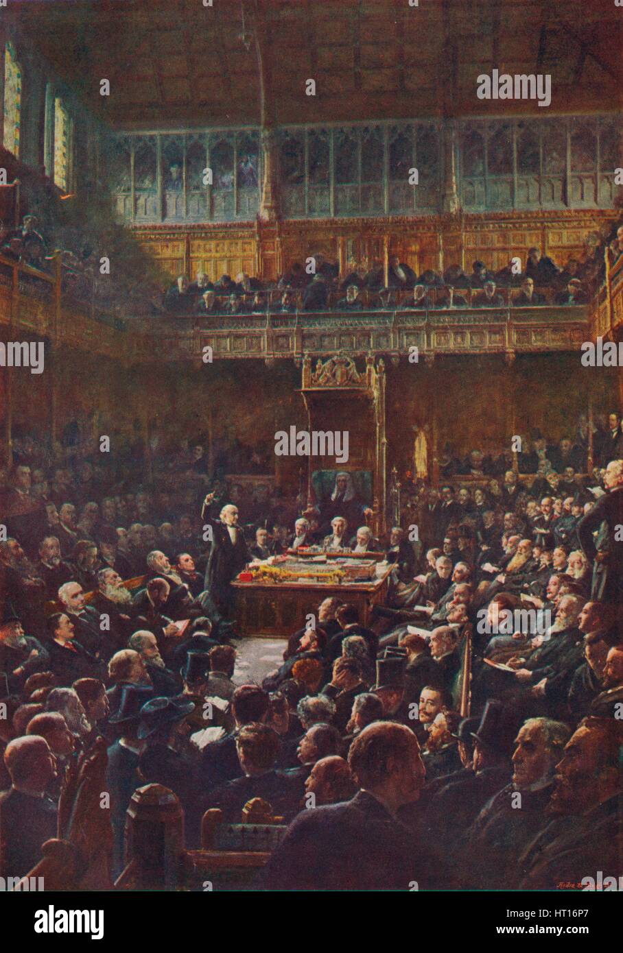 The House of Commons, February 13, 1893 (1906). Artist: Sir Robert ...