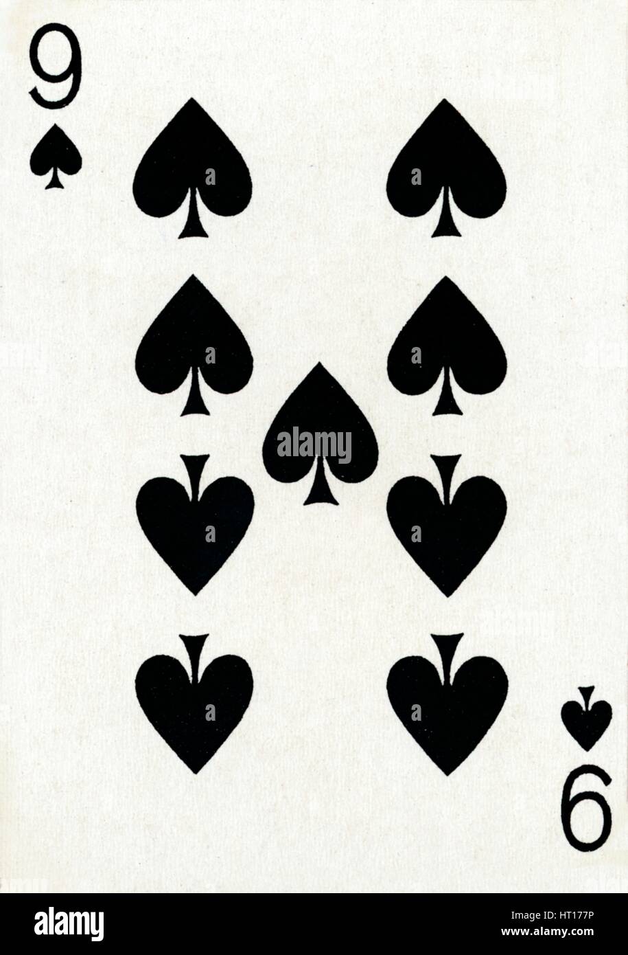 Nine of spades card hi-res stock photography and images - Alamy