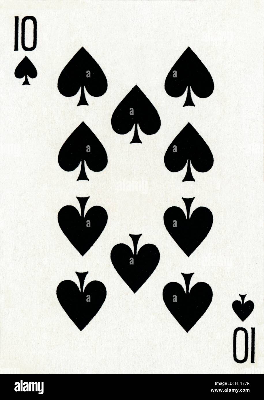 10 of Spades from a deck of Goodall & Son Ltd. playing cards, c1940 ...