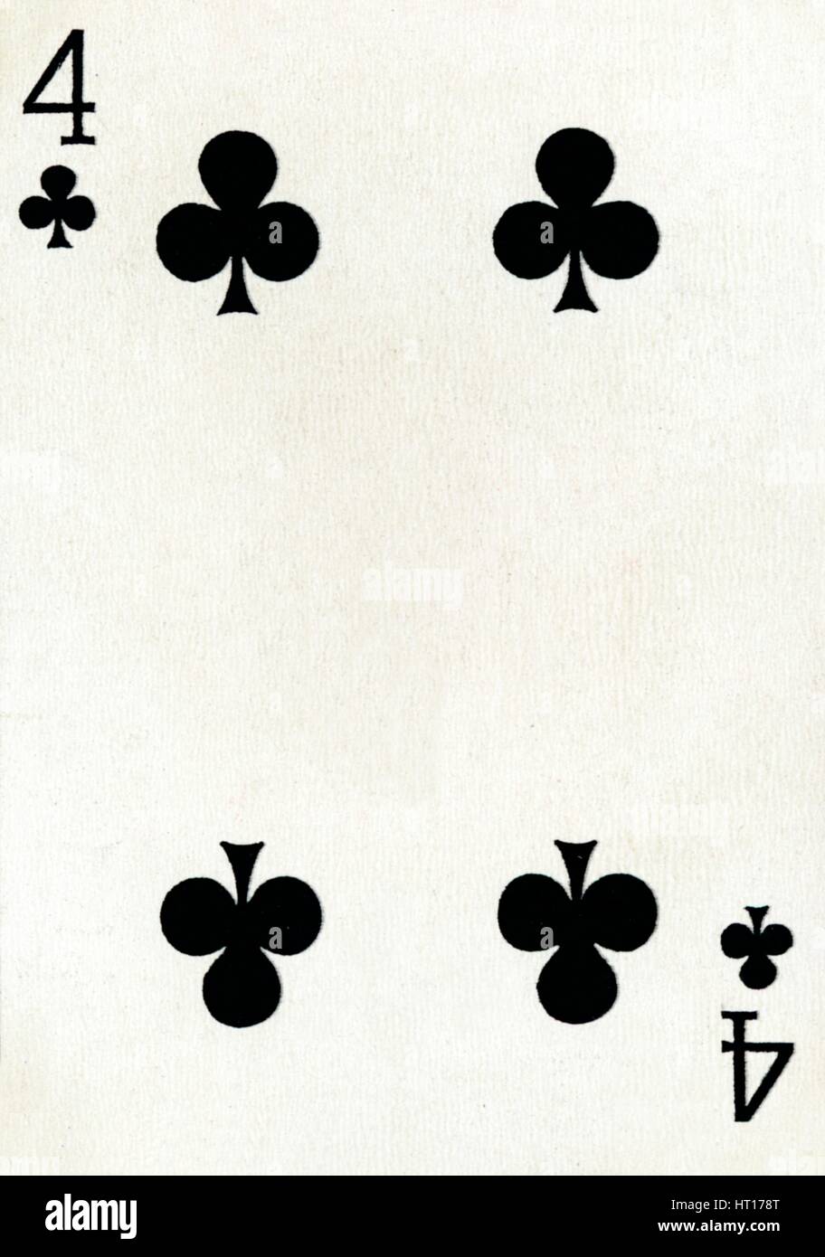 4 of Clubs from a deck of Goodall & Son Ltd. playing cards, c1940 ...