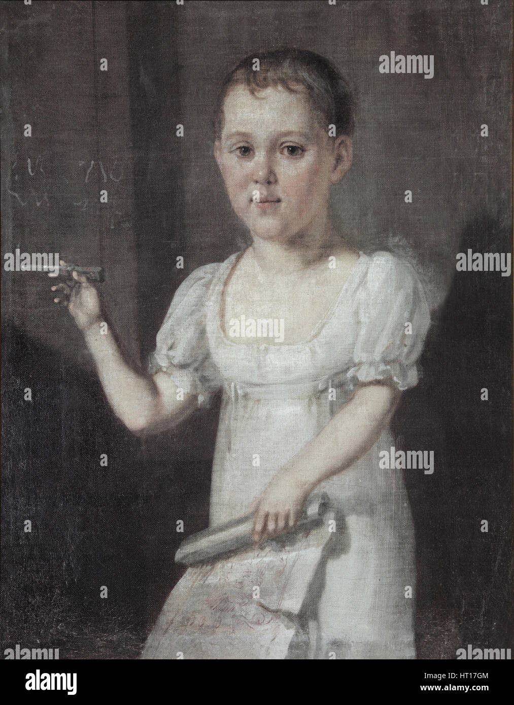 Portrait of the poet Mikhail Lermontov (1814-1841) as Child, 1817-1818 ...