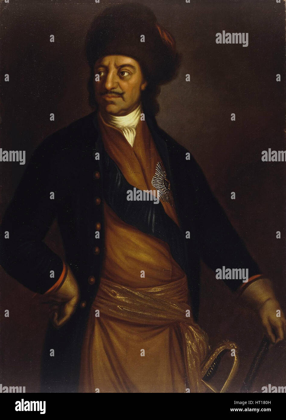 Portrait of Emperor Peter I the Great (1672-1725), First third of 18th ...