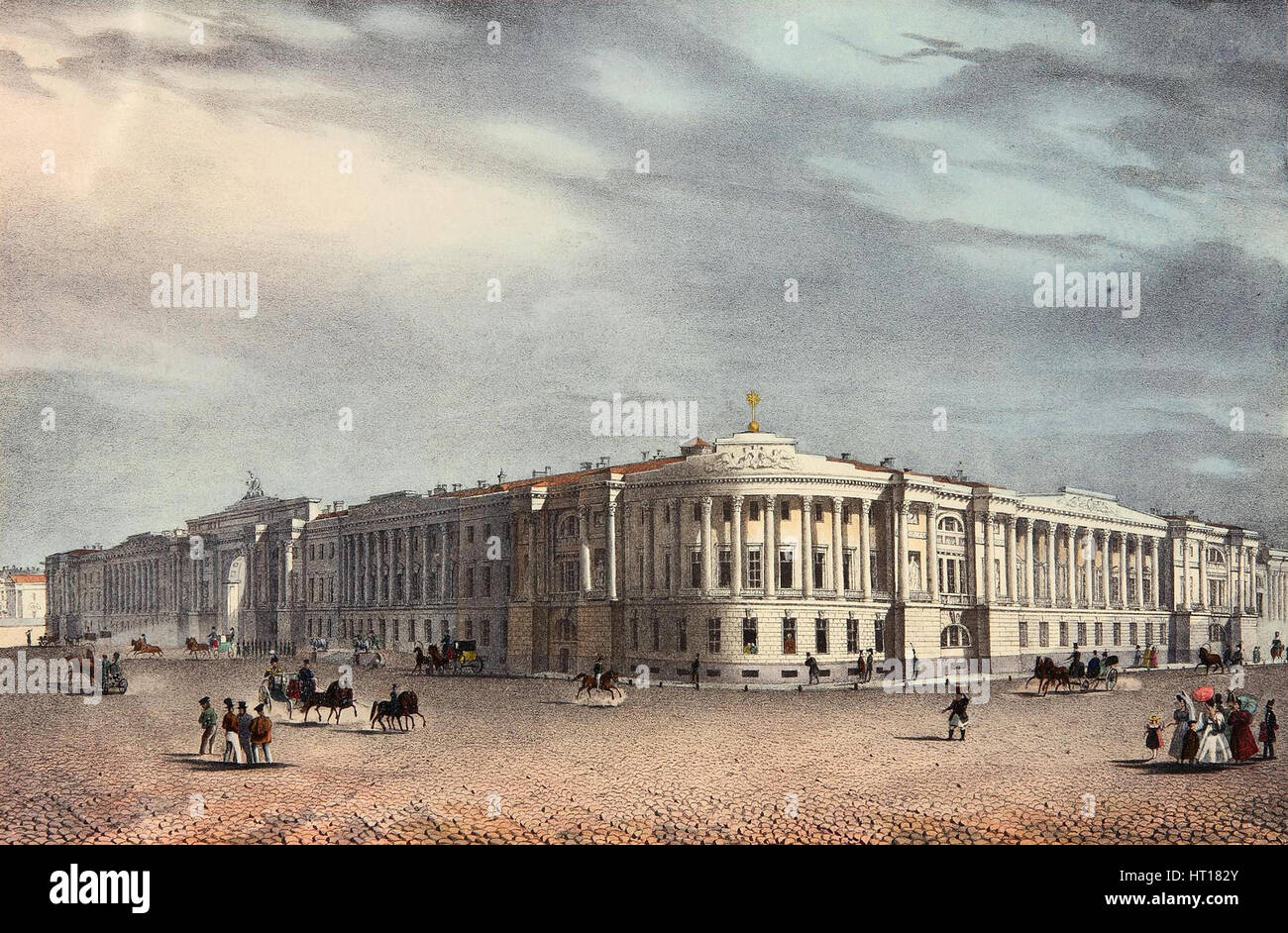 The Senate and Synod Buildings in Saint Petersburg, 1830s. Artist ...