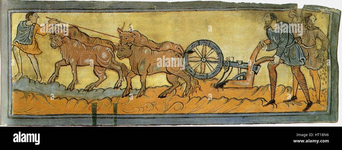 Medieval ploughing hi-res stock photography and images - Alamy