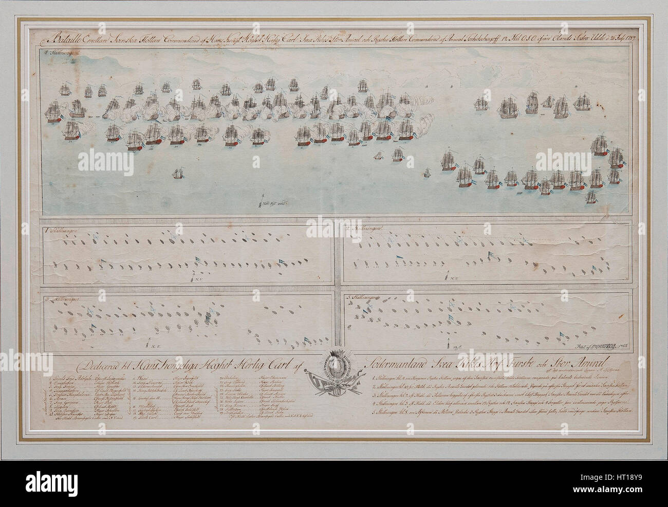 The naval Battle of Öland on 26 July 1789, 1804. Artist: Anonymous ...