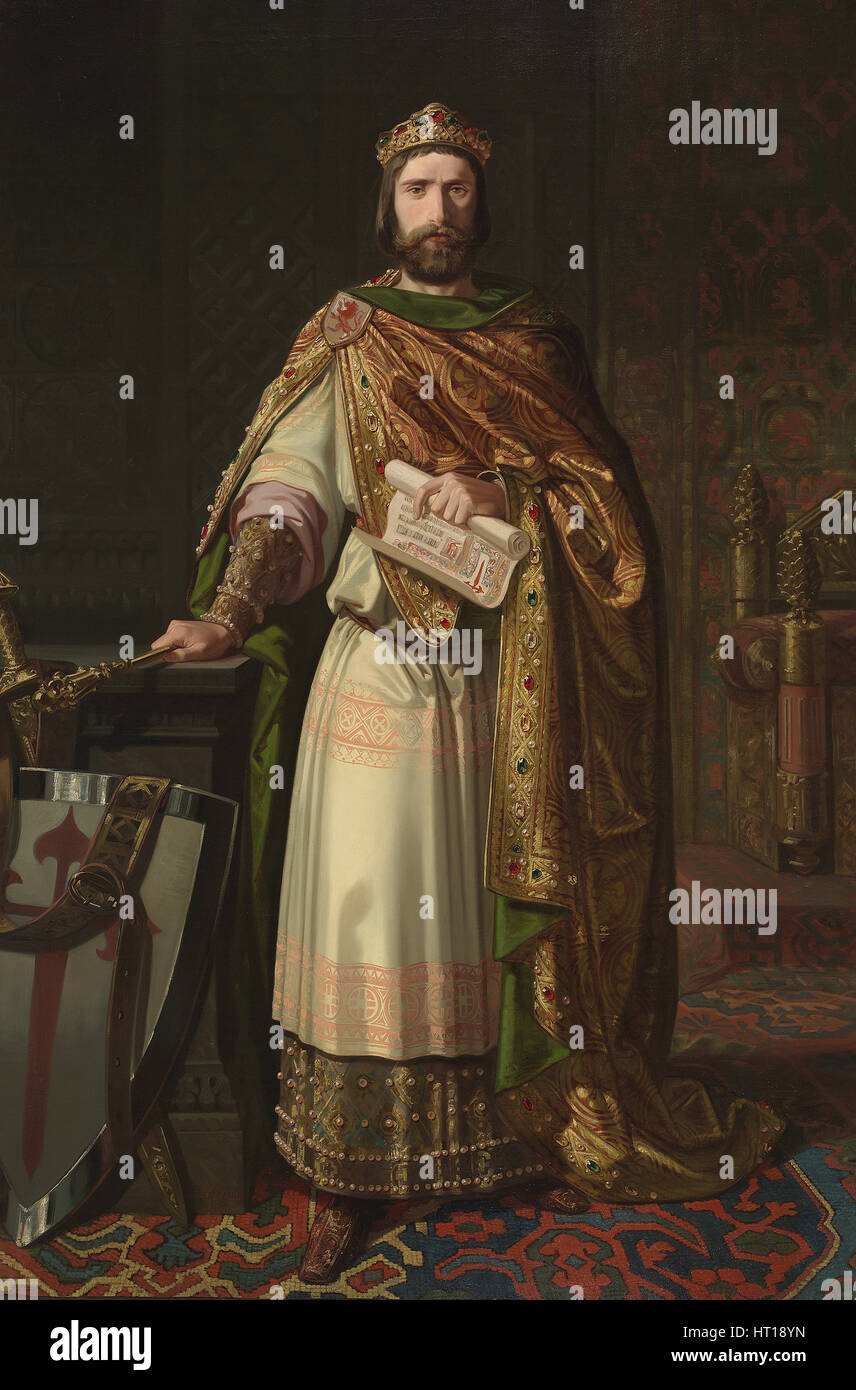 King Ferdinand II of León, 1850. Artist: Lozano, Isidoro (active 1850s ...