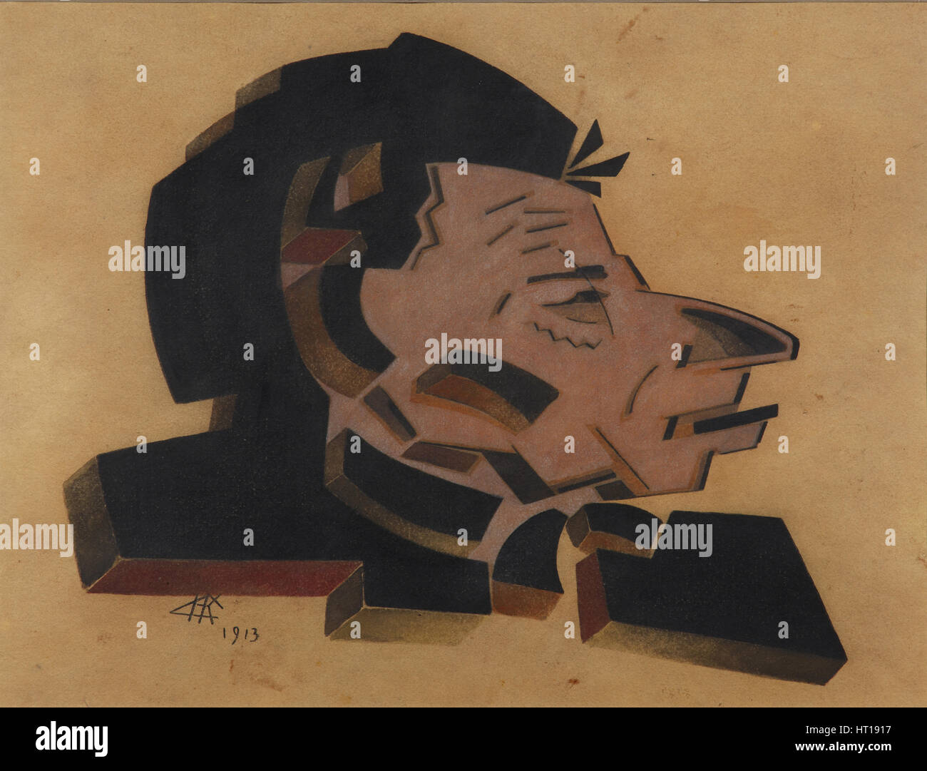 Portrait of Vsevolod Meyerhold (1874-1940), 1913. Artist: Kulbin, Nikolai Ivanovich (1868-1917 ...