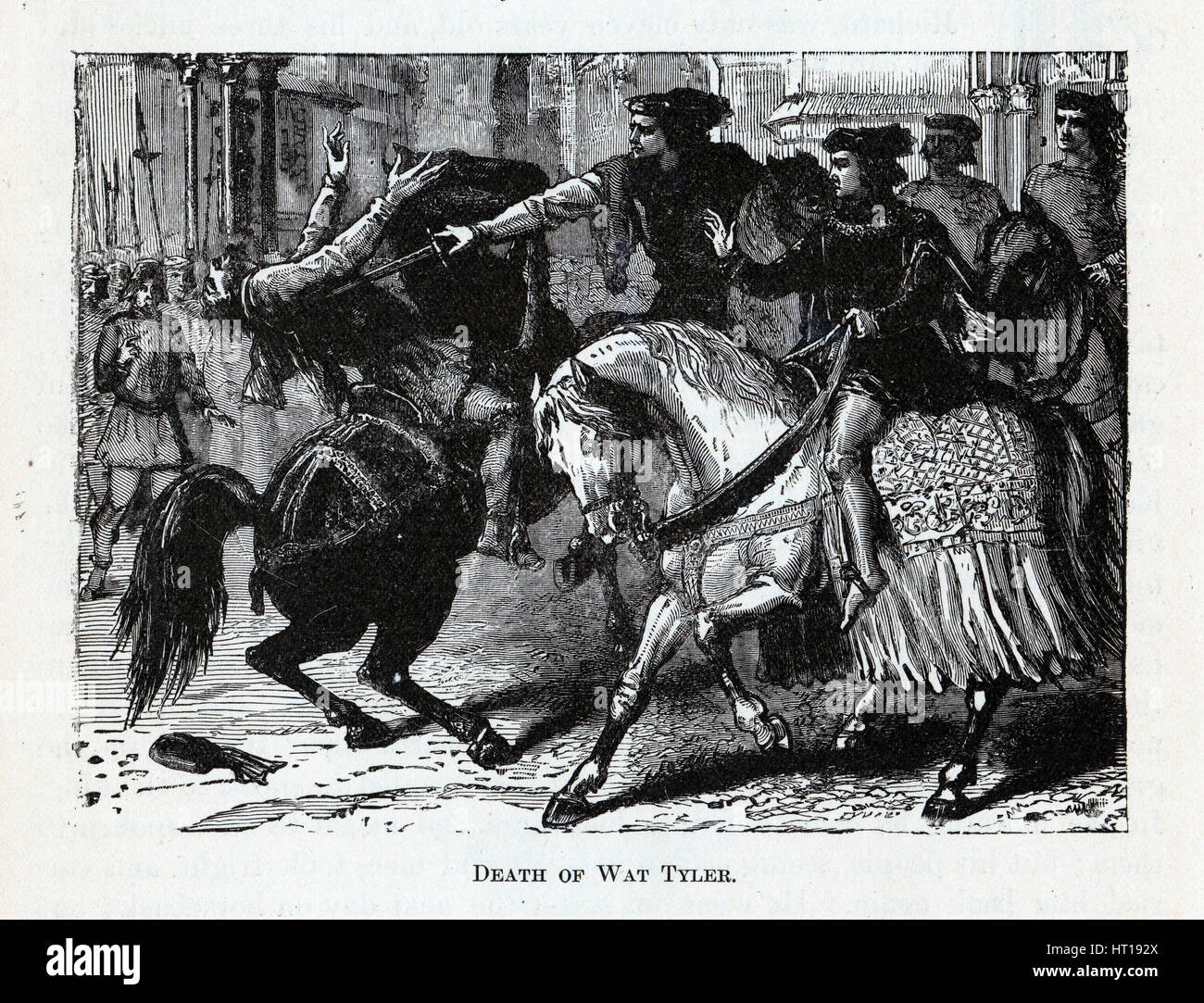 Death of Wat Tyler, 1882. Artist: Anonymous Stock Photo - Alamy