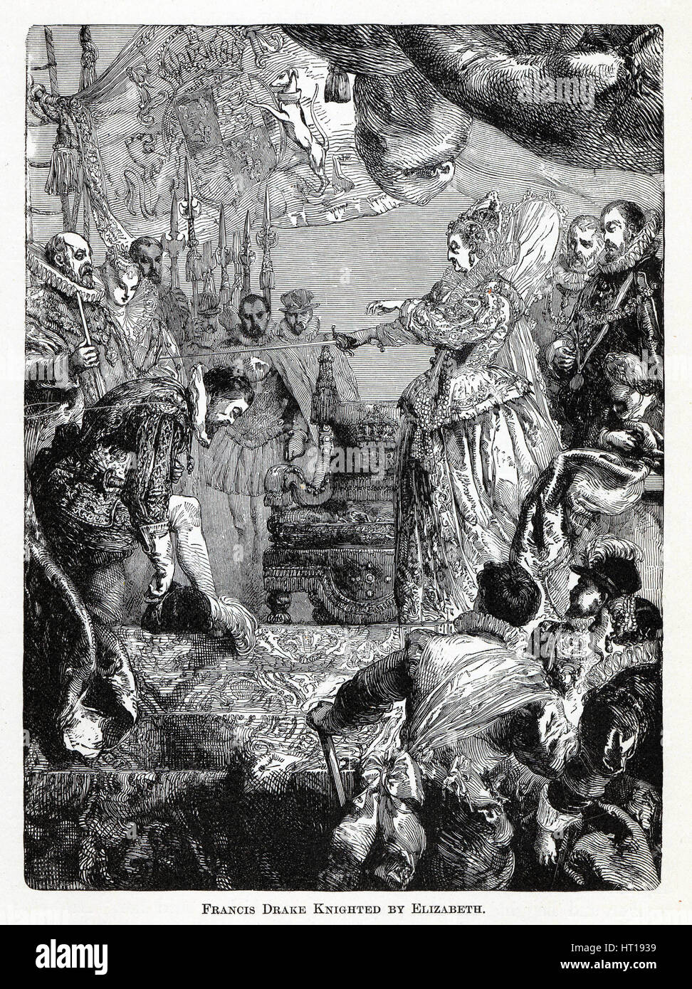 Queen elizabeth i francis drake hi-res stock photography and images - Alamy