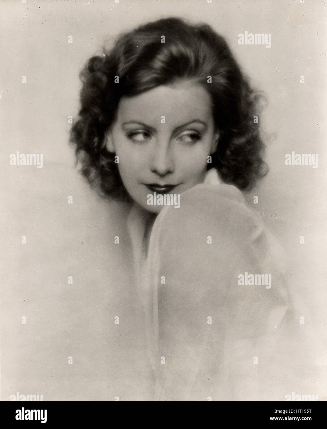 Portrait of Greta Garbo, 1927. Artist: Ball, Russell (1896-1942 Stock ...